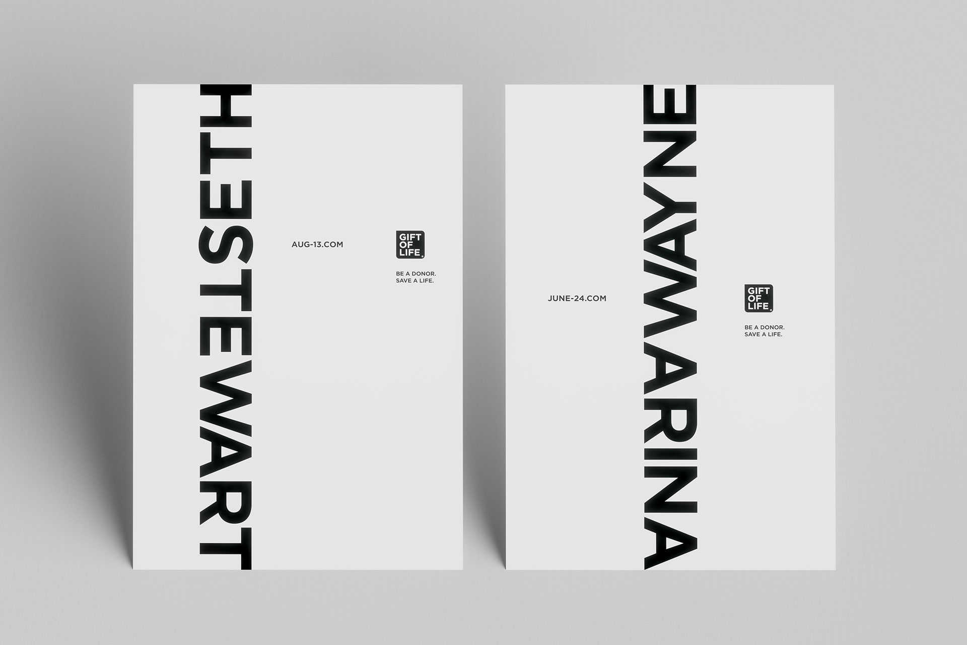 Gift of Life’s new ads use typography to unite blood cancer patients ...