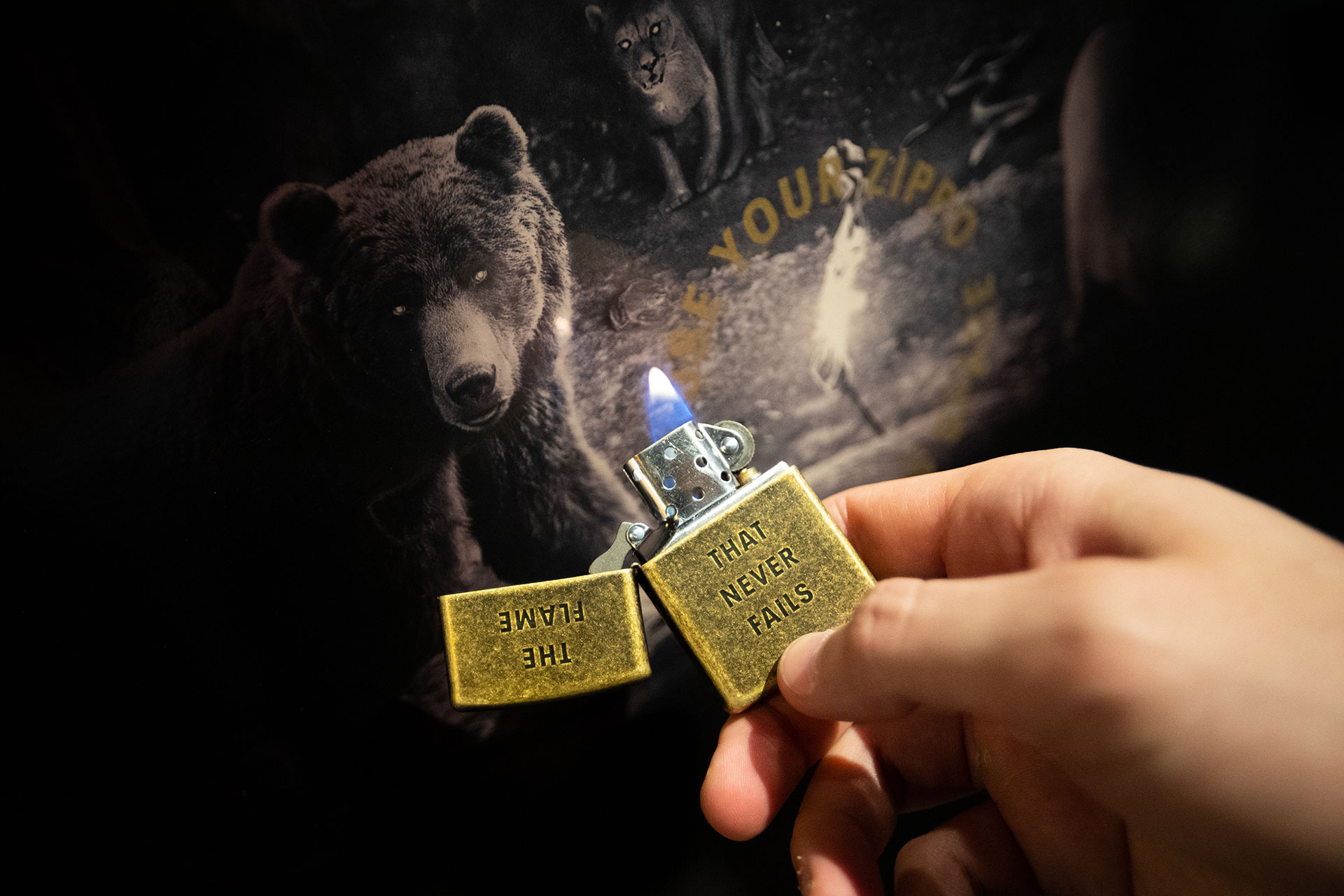 Zippo’s stunning pyrotechnic posters reveal hidden scenes when ...