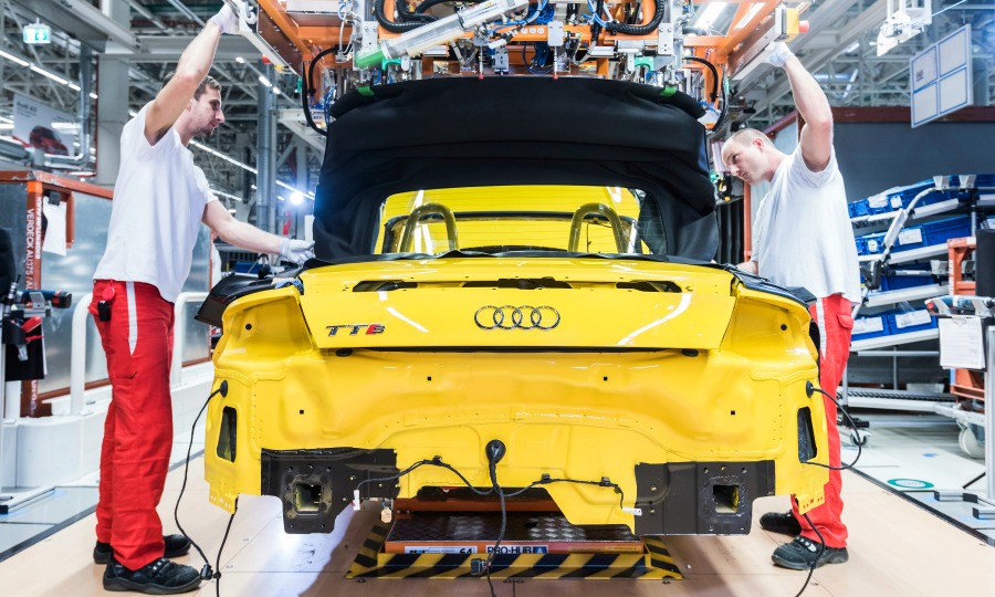 Audi begins production of TT roadster in Hungary - Automotive News