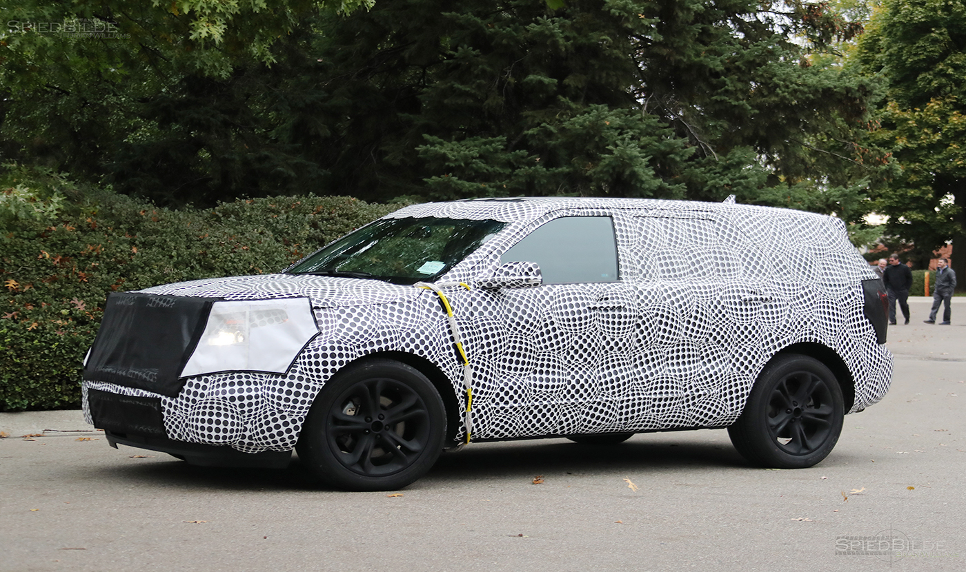 Ford's next-gen Explorer expected to grow, spy photos show - Automotive ...