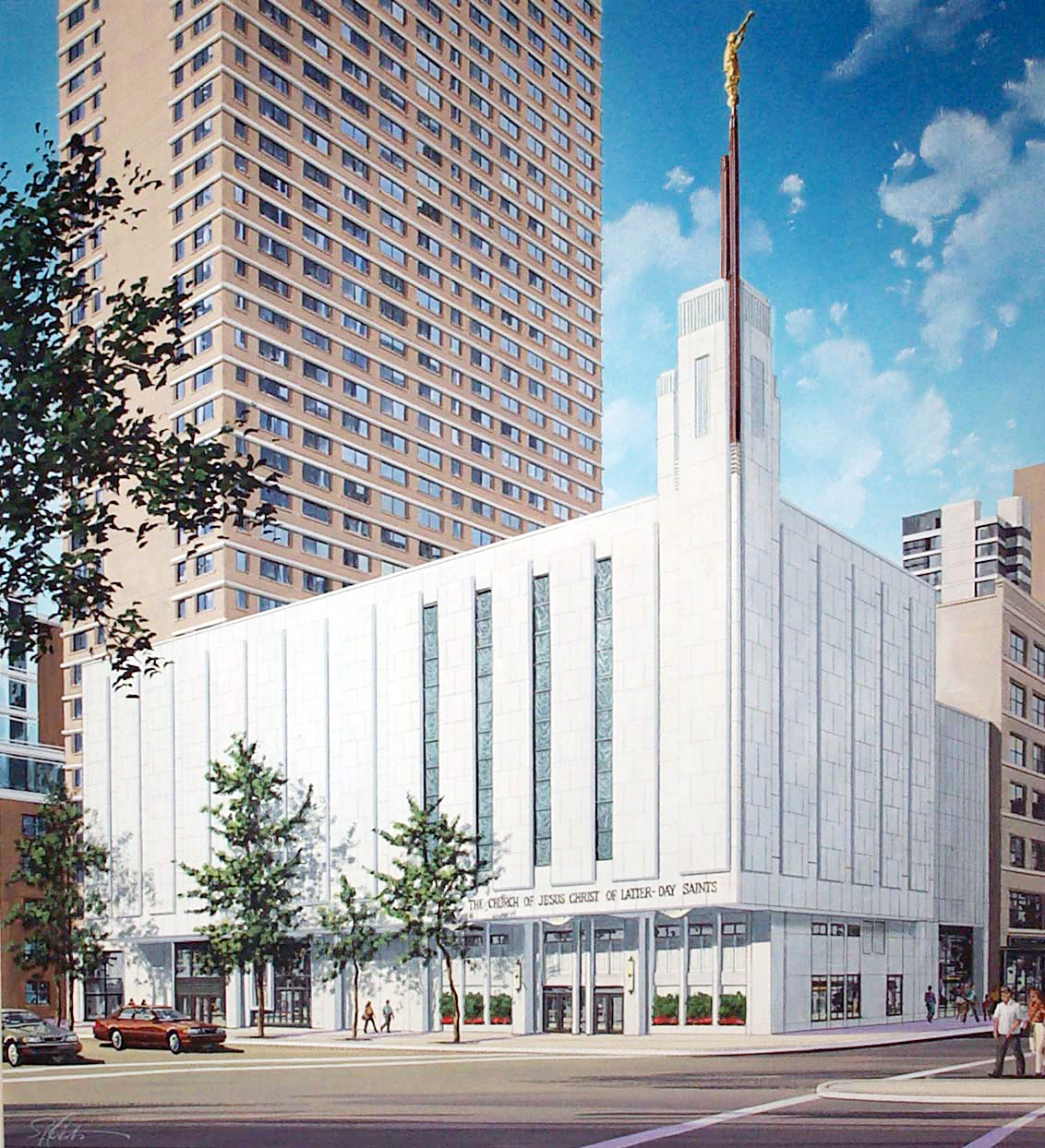 New York Lds Temple Palmyra New York Temple, Entrance From Above,