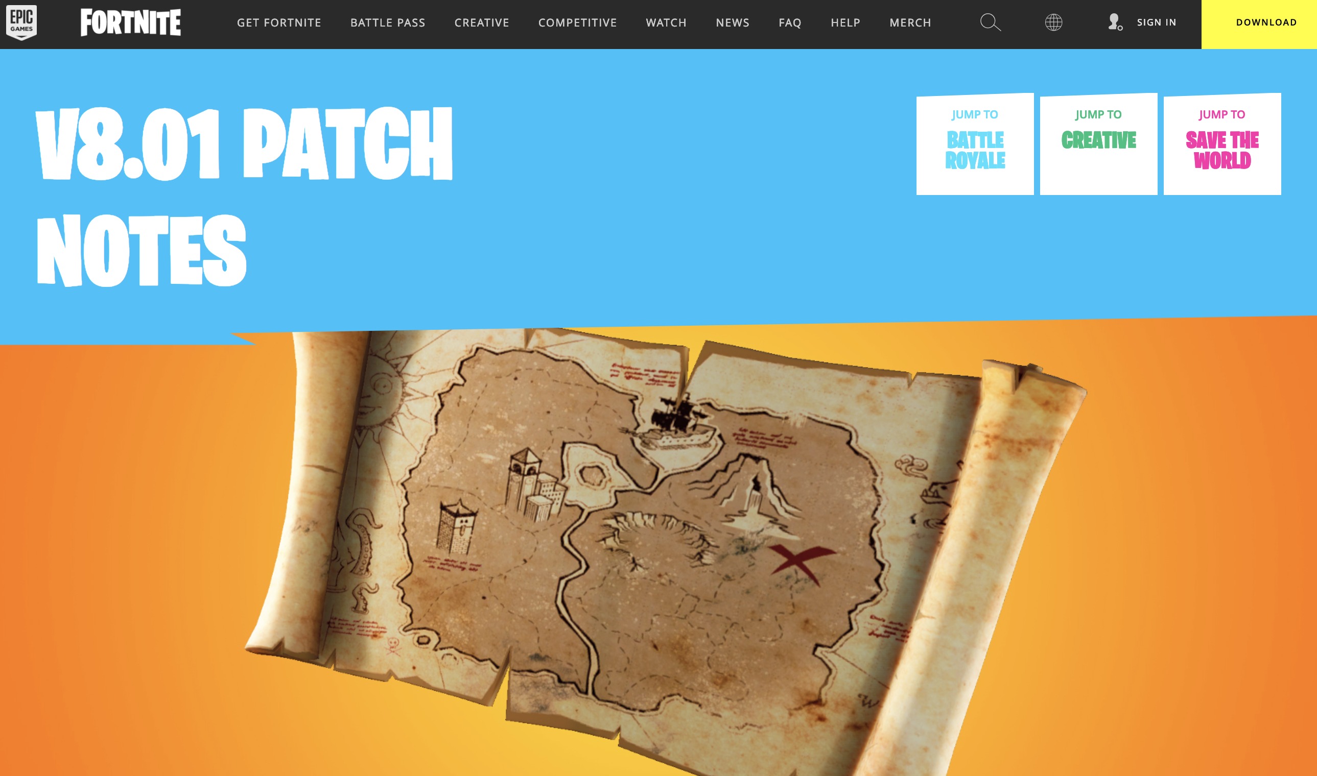 Fortnite Treasure Map