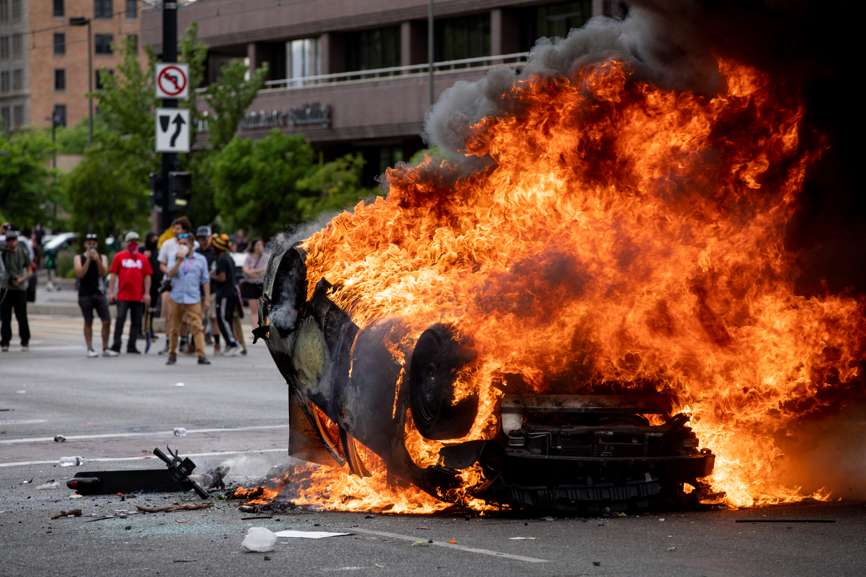 Riot Fest Car Fire