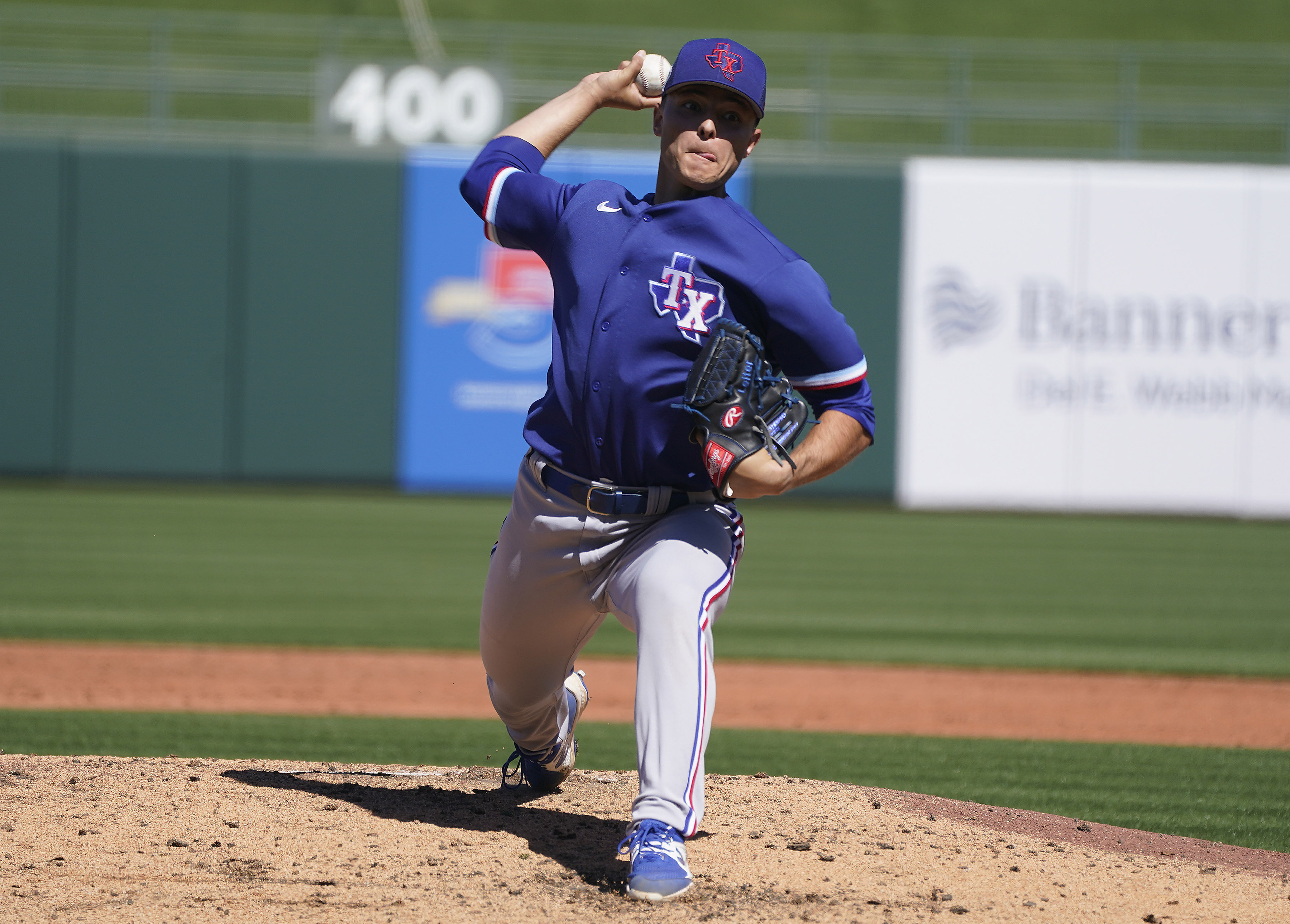 Photos: Oppo triple! Rangers prospect Dustin Harris connects on a ...