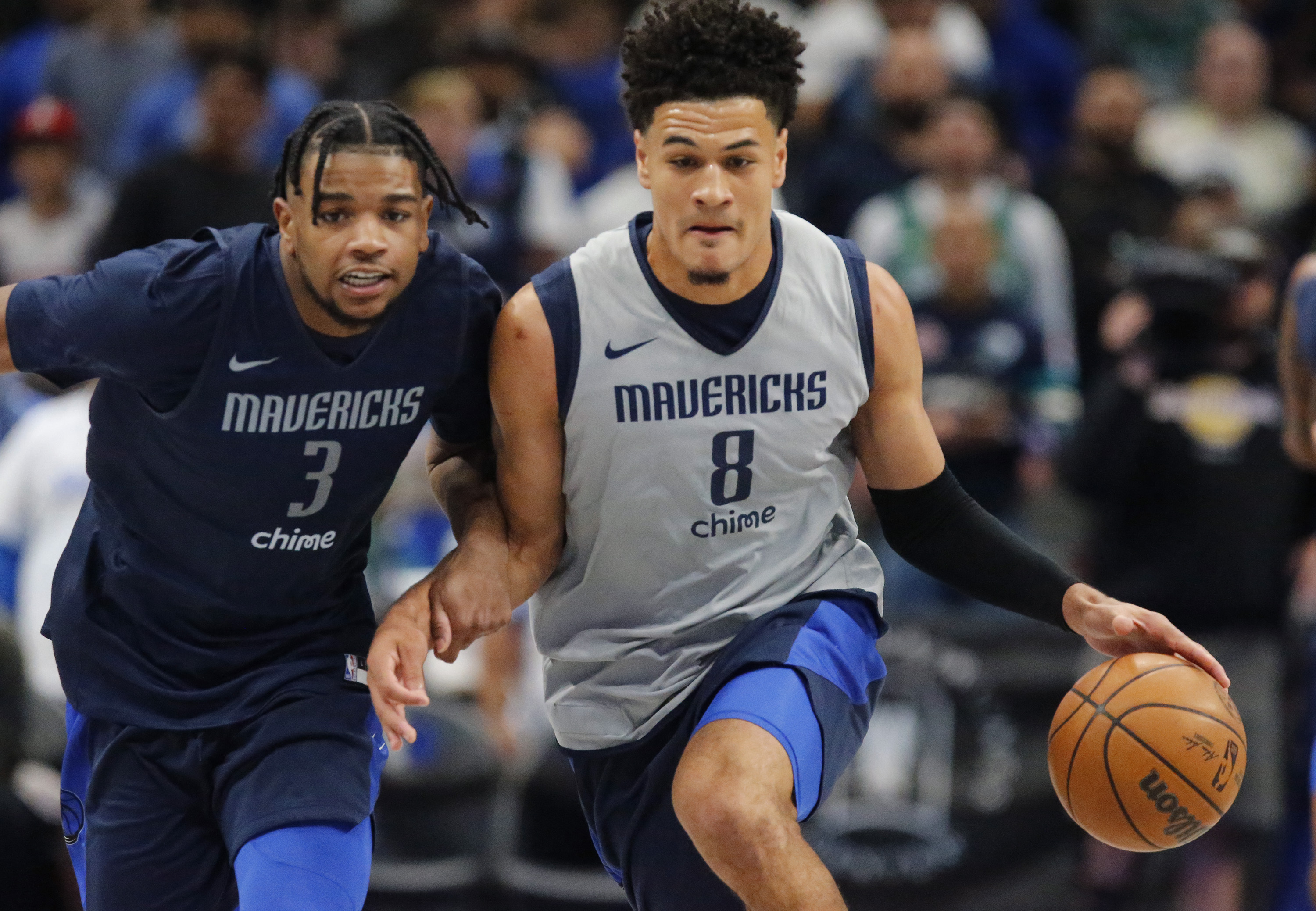 Photos: Dance it out! Mavs rookies McKinley Wright IV, Jaden Hardy and ...