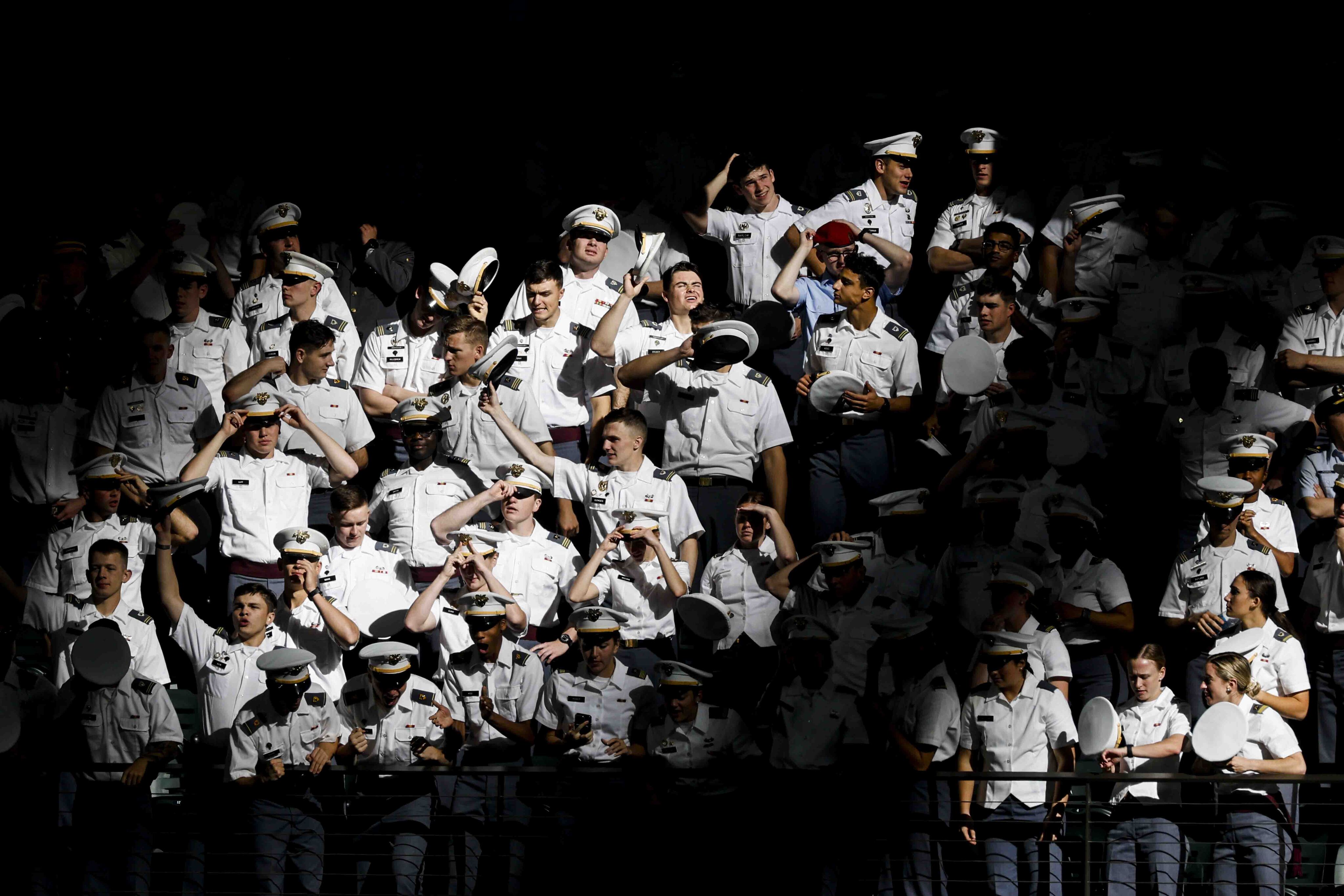 Photos: Air Force players kiss Commander-in-Chief’s Trophy, celebrate ...
