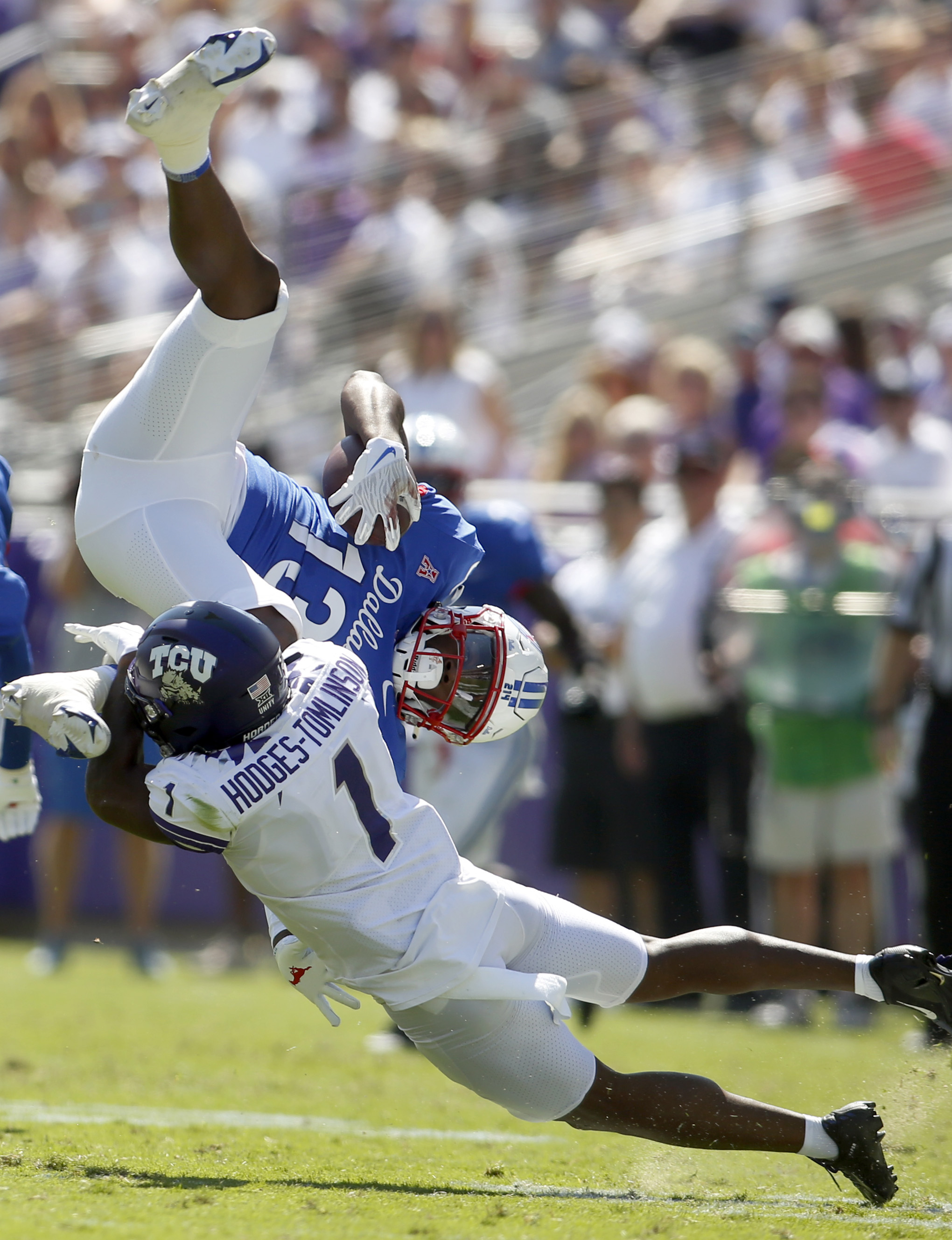 Photos: Skillet celebration! SMU players celebrate beating TCU in the ...