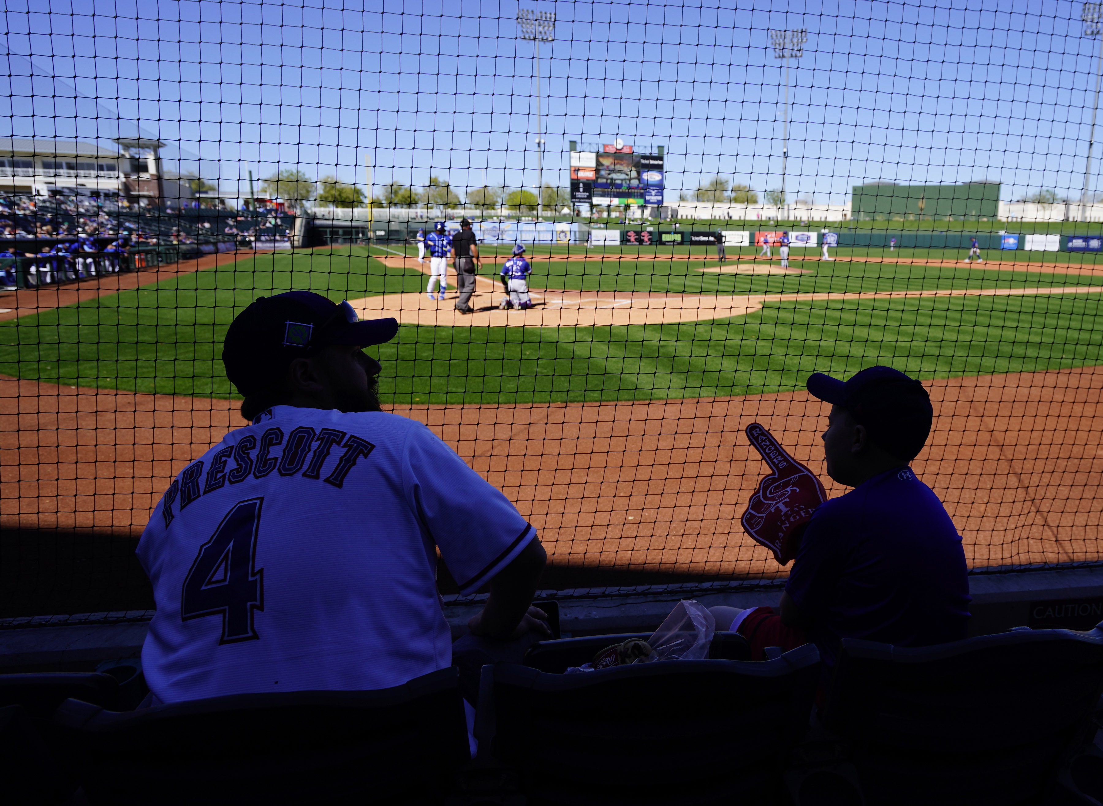 Photos: Oppo triple! Rangers prospect Dustin Harris connects on a ...