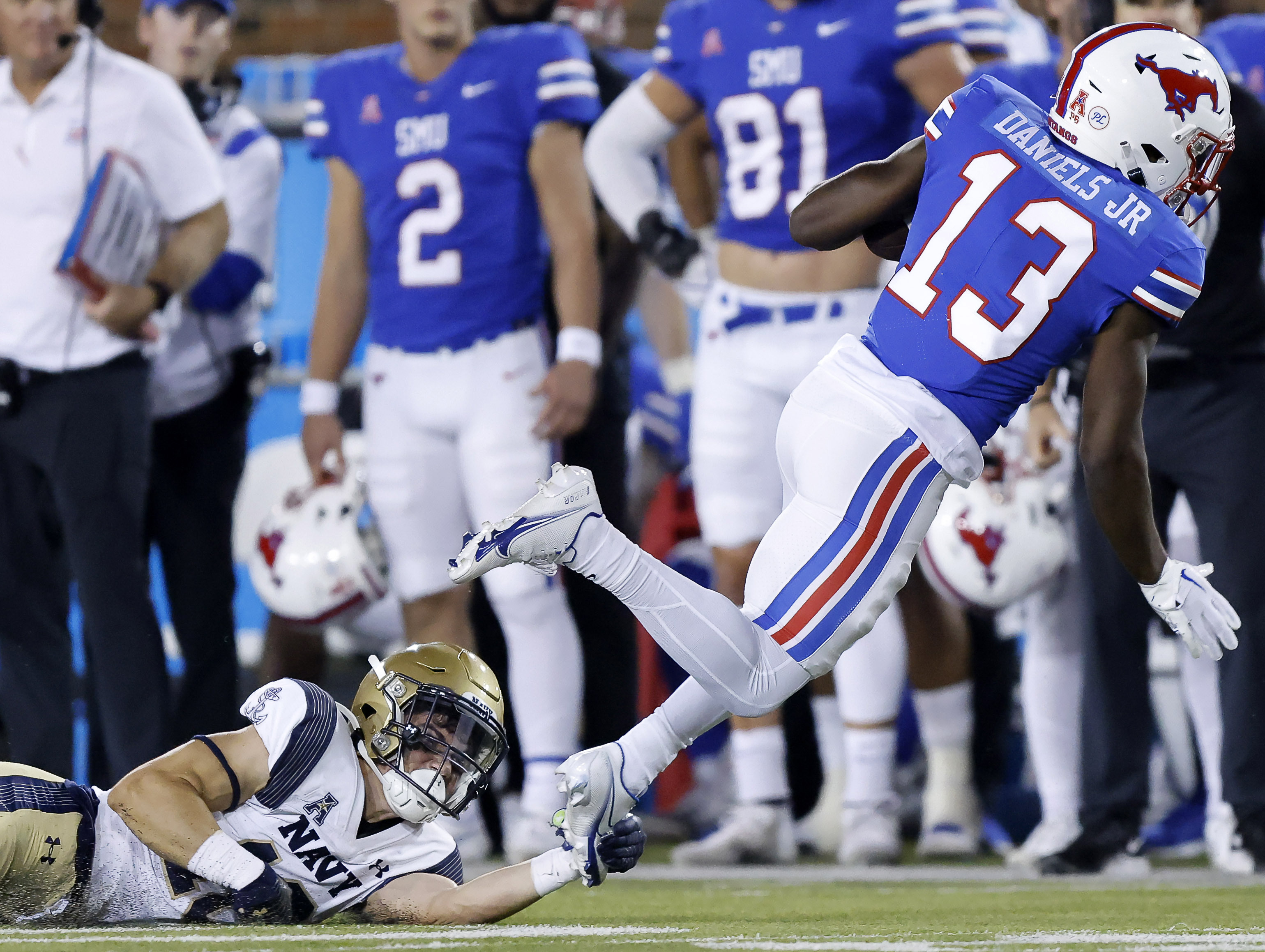 Trot forward! See photos from SMU's conference win over Navy