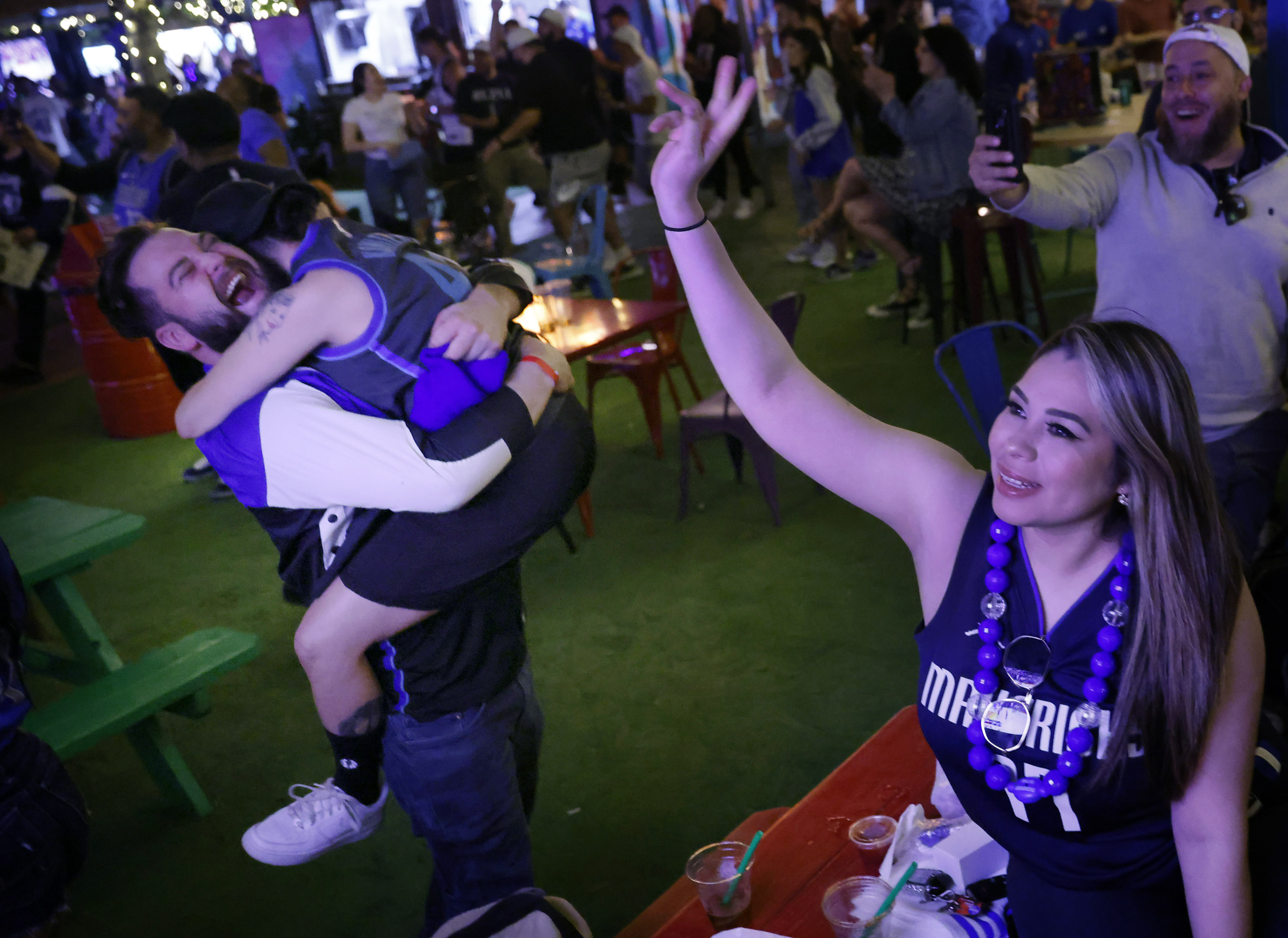 Photos: All in! See MFFLs celebrate as the Mavs move on to the next ...