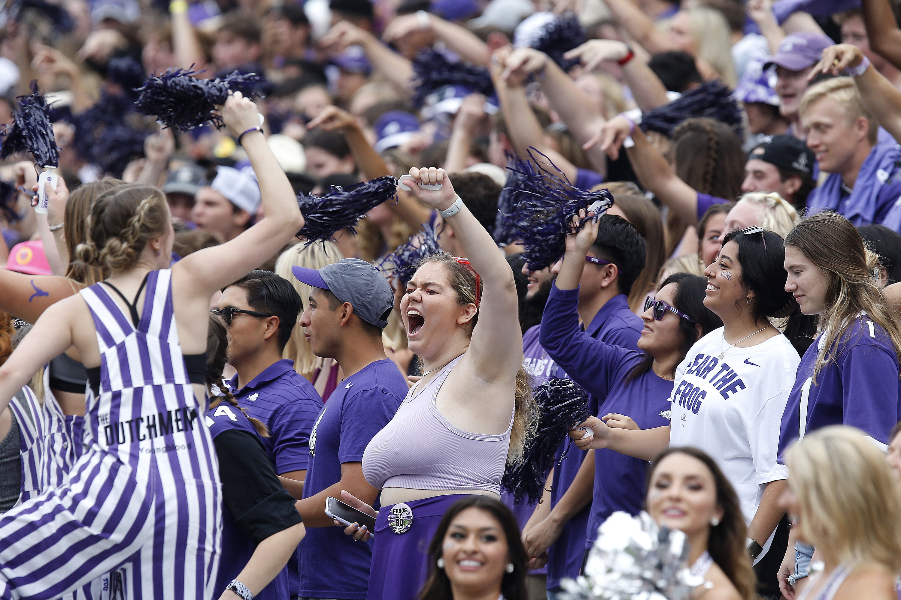 Photos: Bijan Robinson runs all over TCU, Texas celebrates win over ...