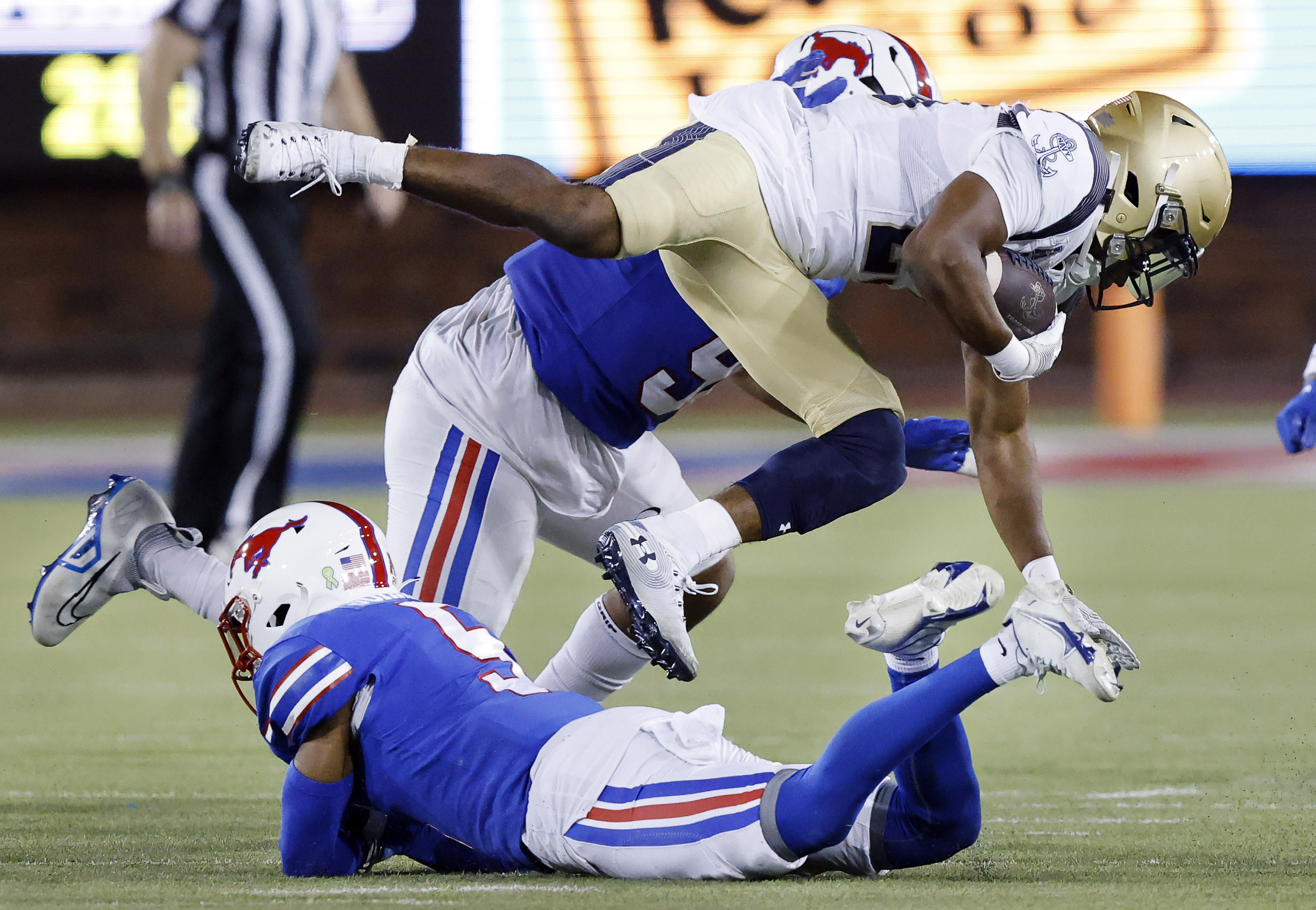 Trot forward! See photos from SMU's conference win over Navy