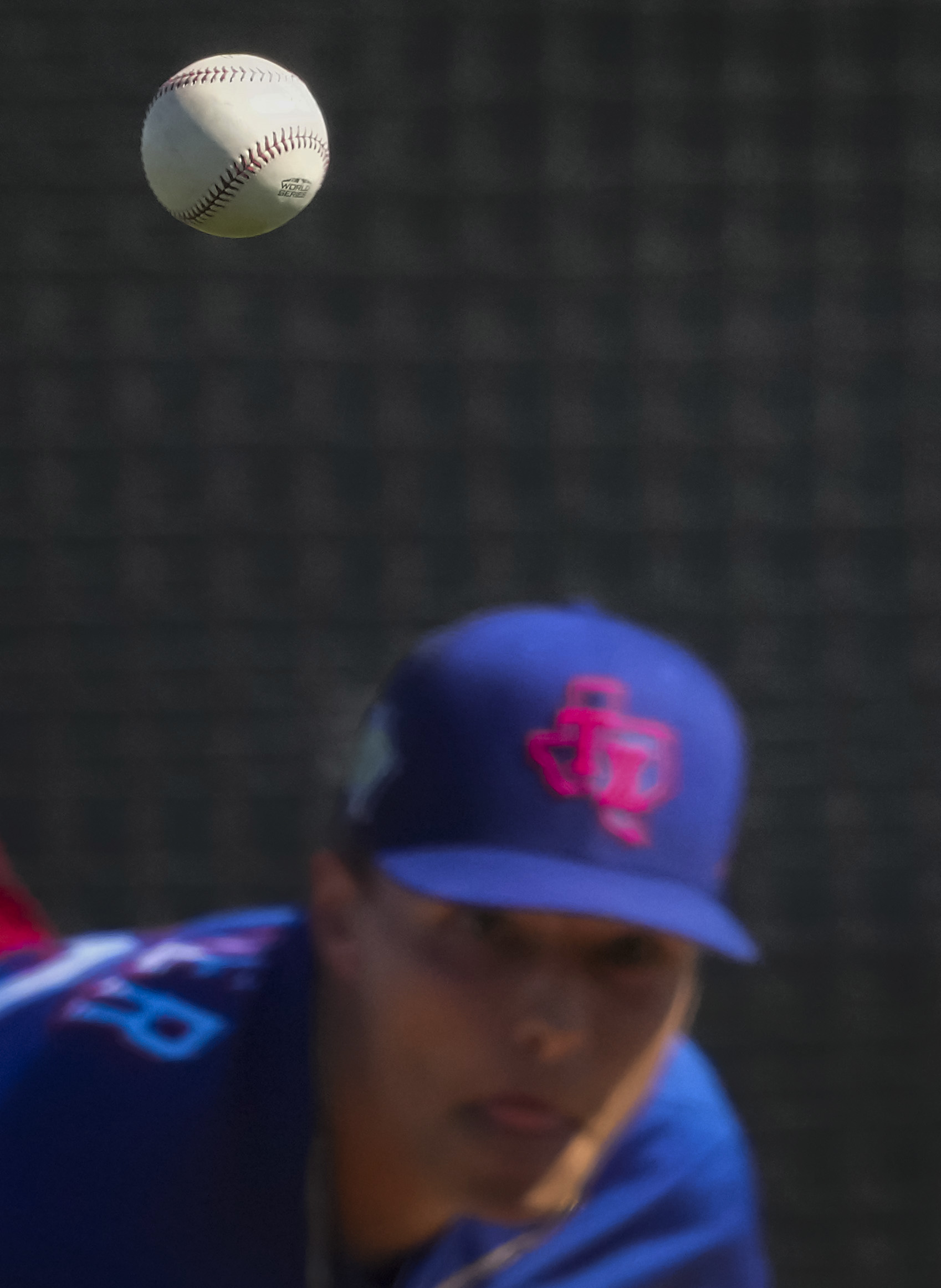 Photos: Toeing the rubber! Rangers prospect Jack Leiter throws live ...