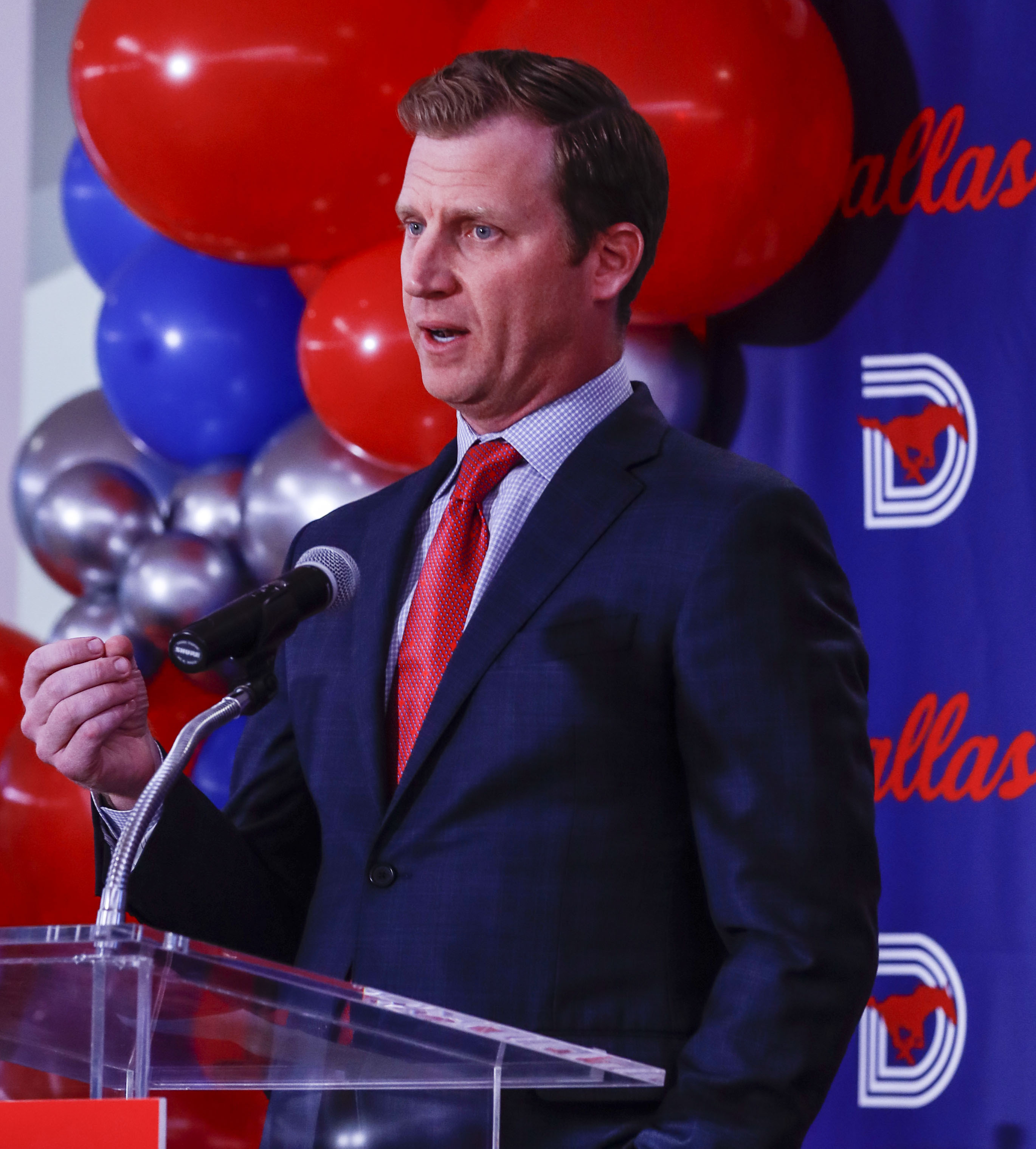 Welcome back: SMU introduces Rhett Lashlee Mustangs' new head coach ...