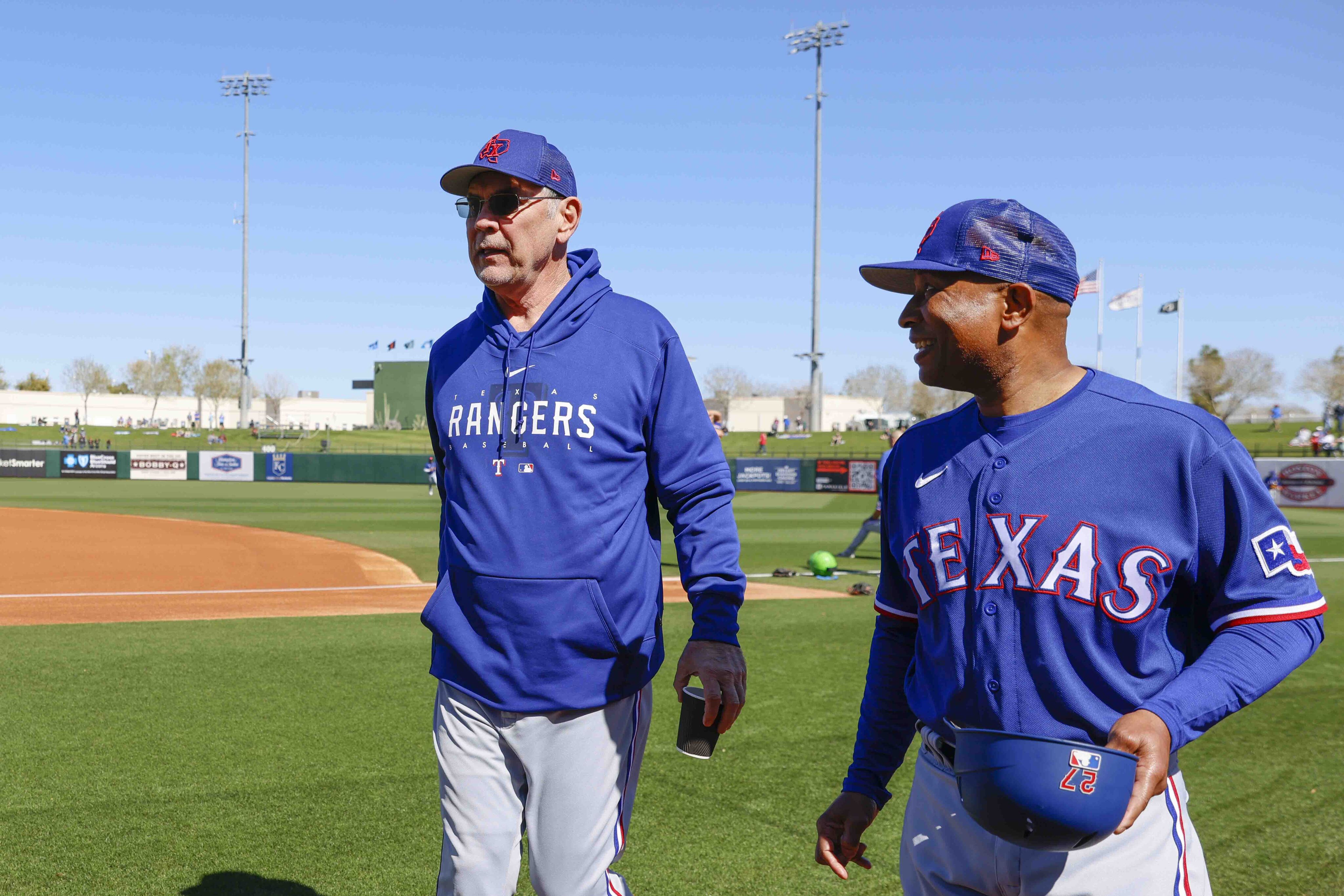 Photos: Game time! Josh Jung celebrates after scoring in the first ...