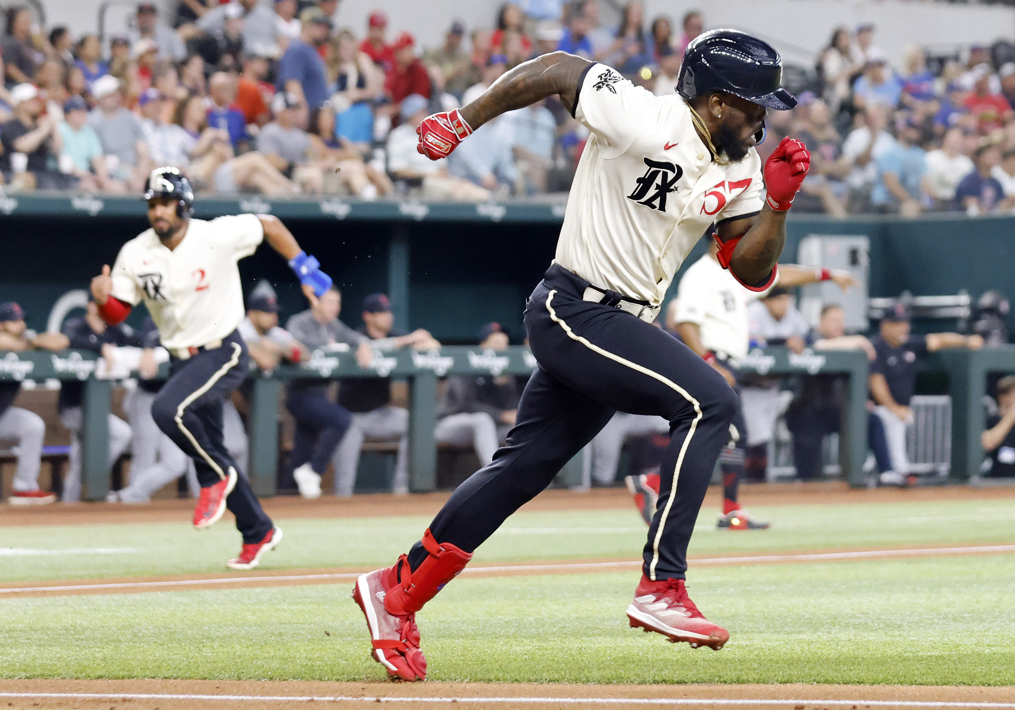 See photos from Texas Rangers' win vs. Cleveland Guardians