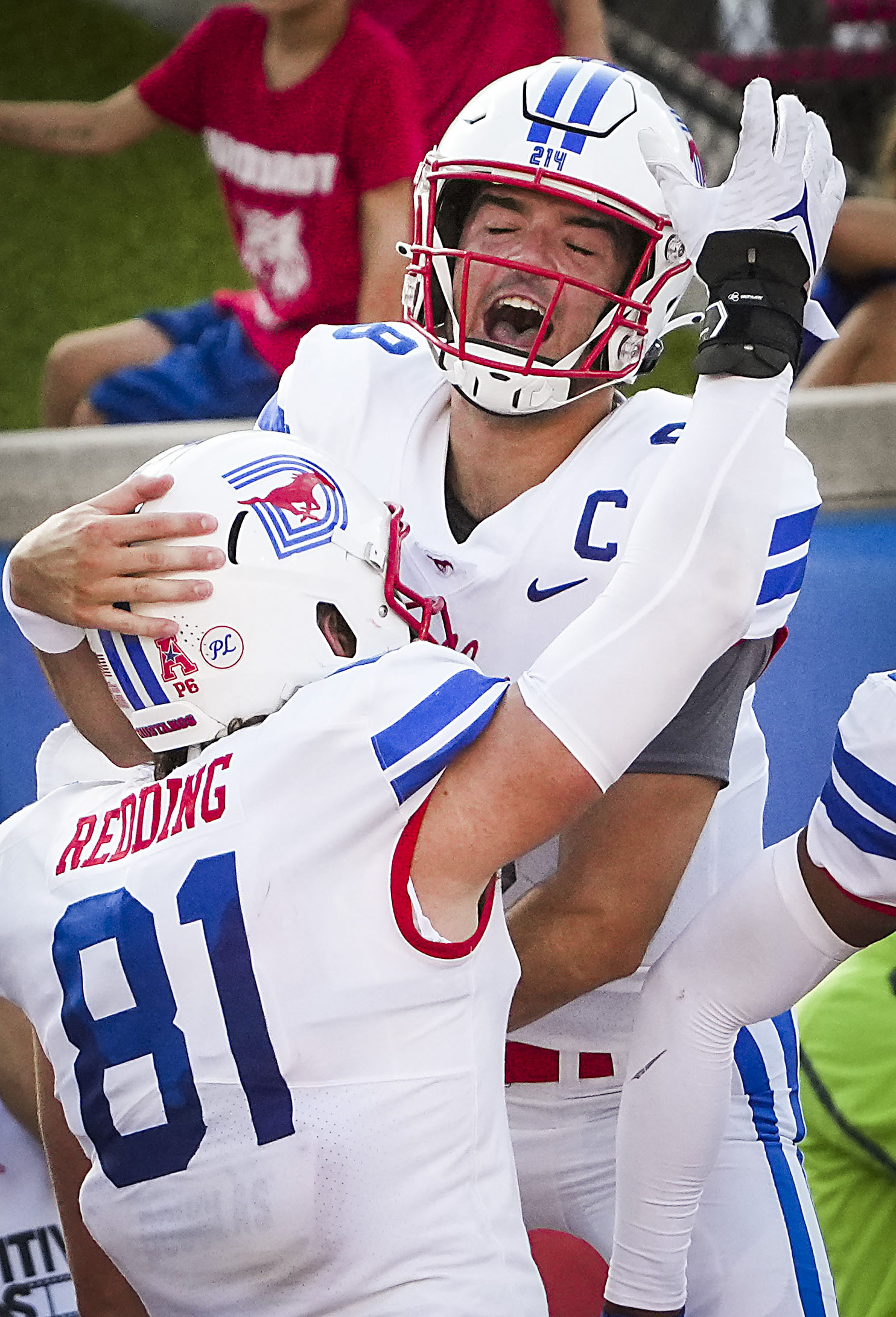 Photos: SMU's Preston Stone reaches for a touchdown, a Pony Express ...