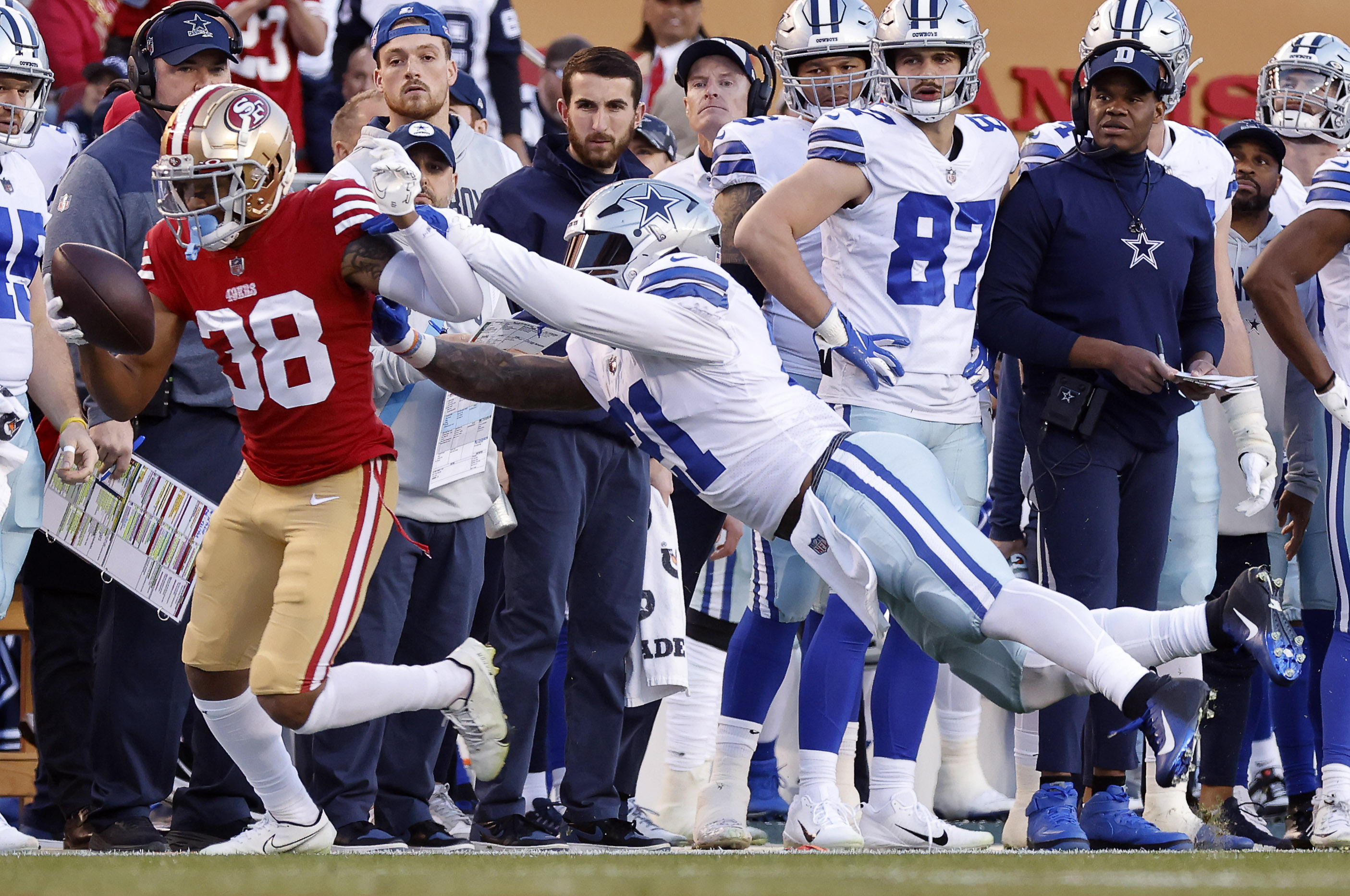 Photos: Hauling it in! Cowboys' CeeDee Lamb makes a catch for a big ...