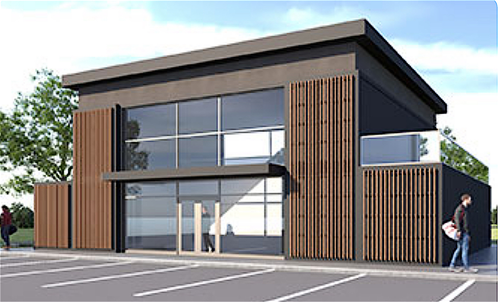 2 Storey Modern Commercial Building