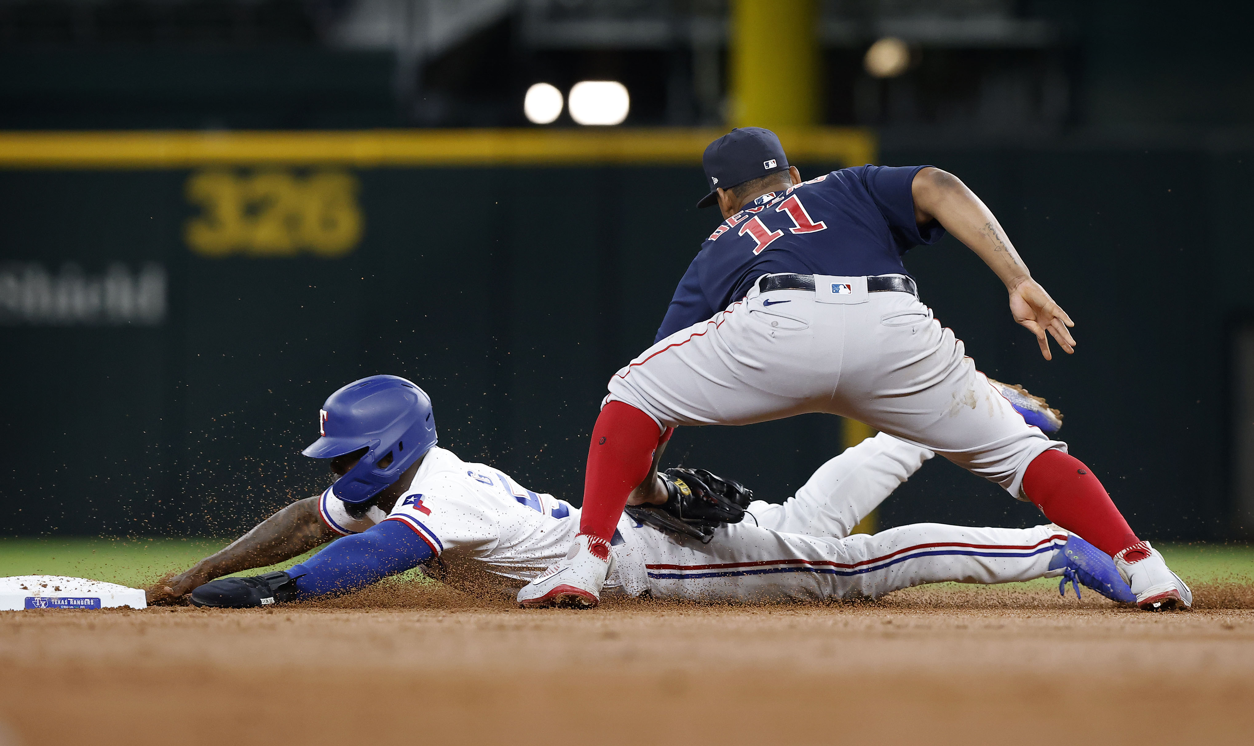 Photos: Hello Win Column! Rangers' bats wake up in 4-1 victory over Red ...