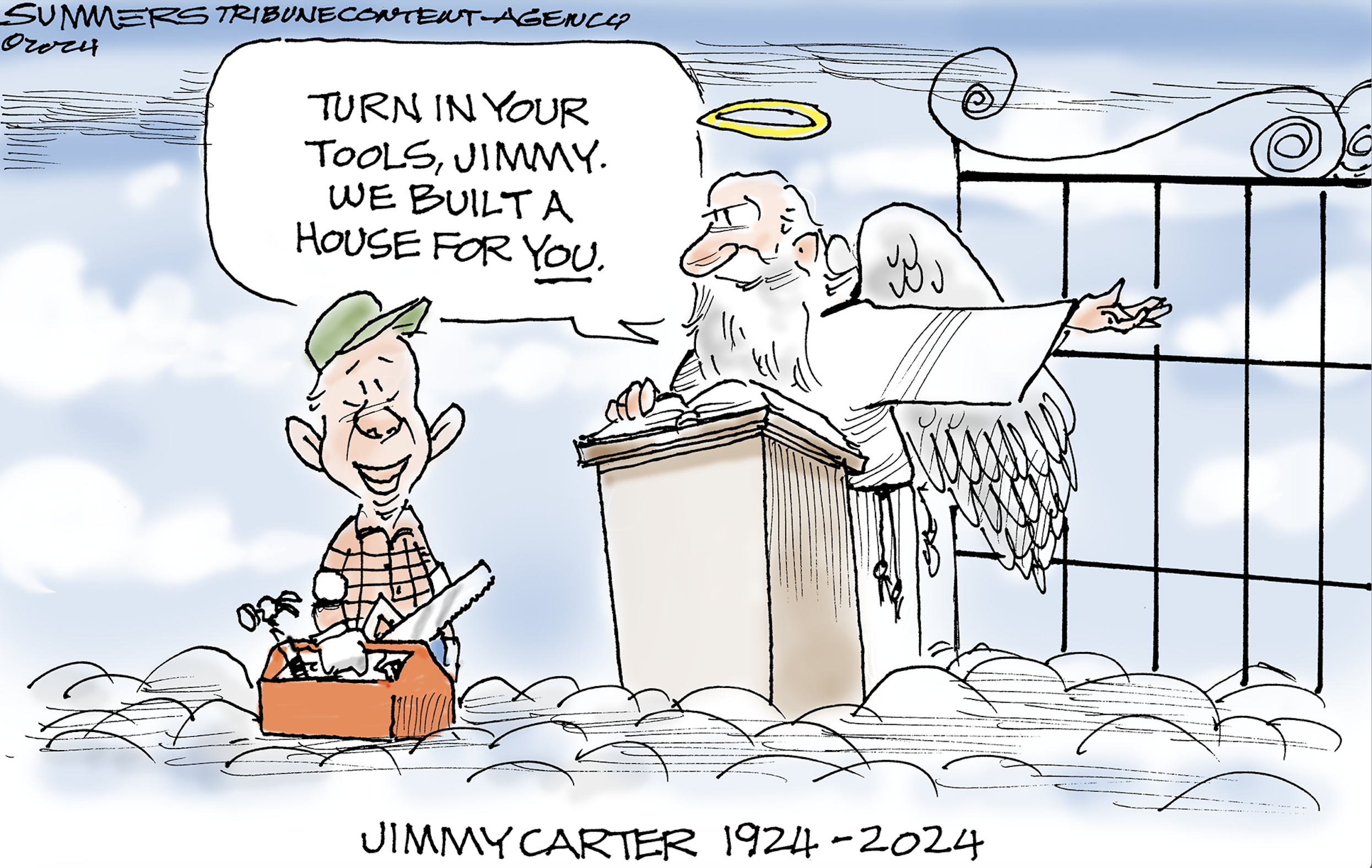 Jimmy Carter Karikatur Editorial Cartoon For Jan. 9, 2024 West
