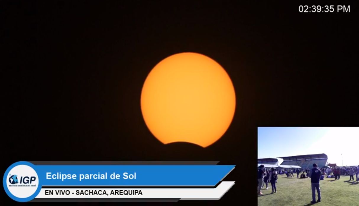 Eclipse solar 2019 EN VIVO: Así se ve desde Arequipa, Moquegua, Tacna y Puno | IGP | Facebook ...