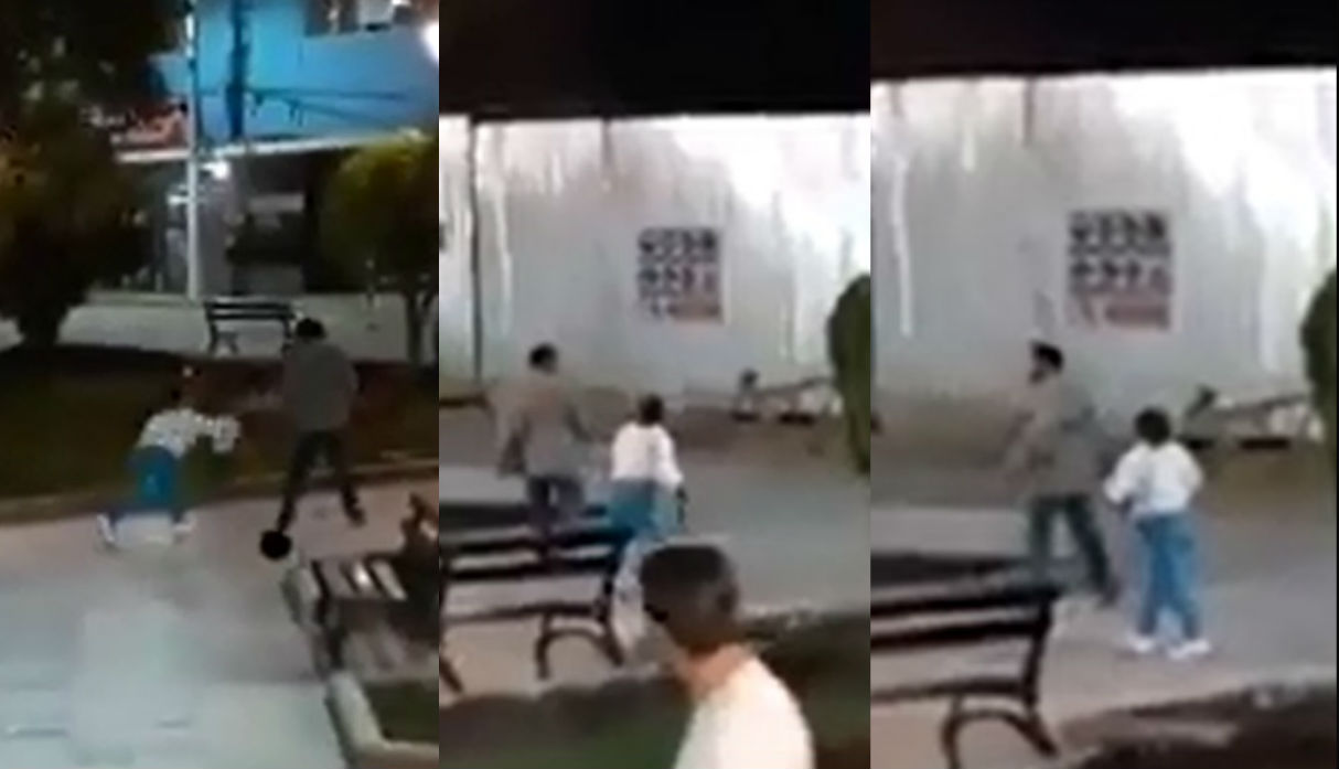 Facebook viral: Mujer agarró a correazos a hombre en la plaza de armas ...