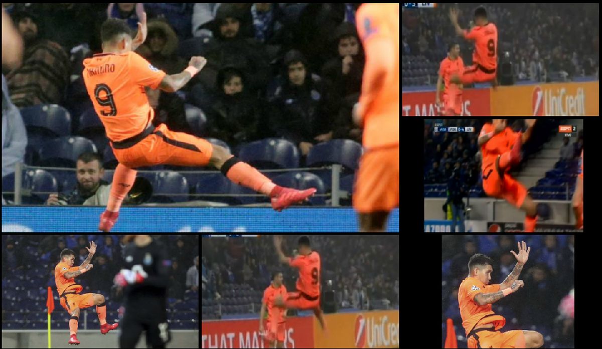 Liverpool: Roberto Firmino anotó gol y festejó con doble patada aérea ...