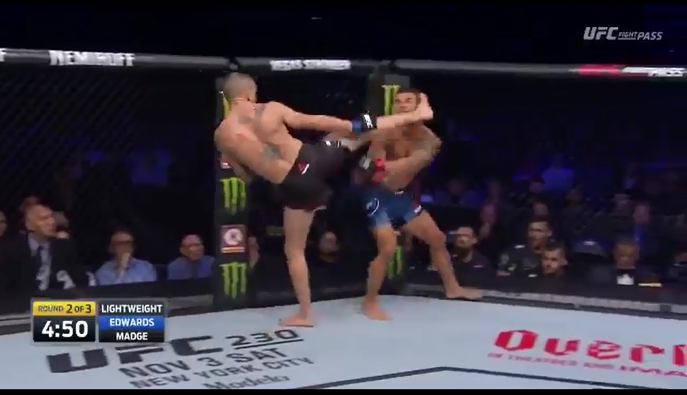 Sudafricano noquea a su rival con brutal patada en la cabeza en su ...