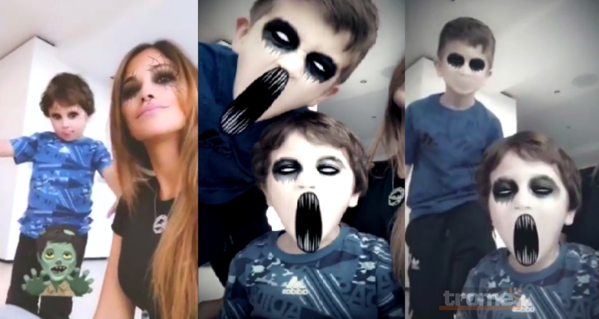 Lionel Messi: Mira el monstruoso saludo de sus hijos por Halloween en ...