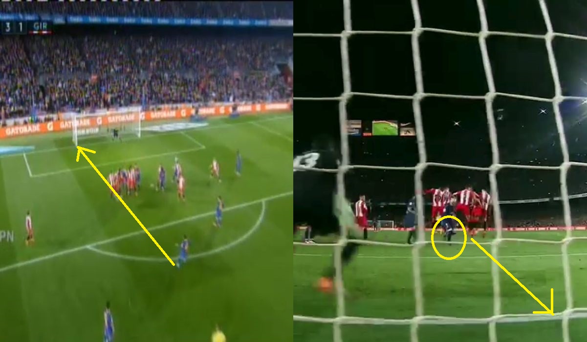 Lionel Messi anotó golazo de tiro libre con ejecución rasante y ...