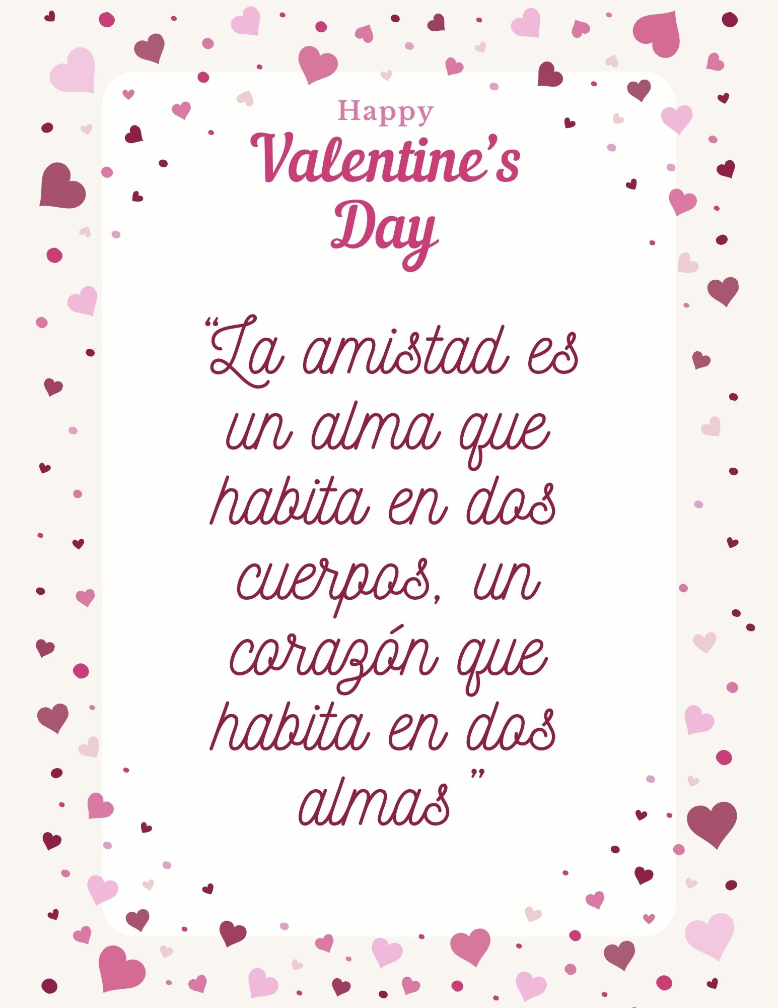 Frases Para Dia De La Amistad Feliz San Valentín » Imágenes Día