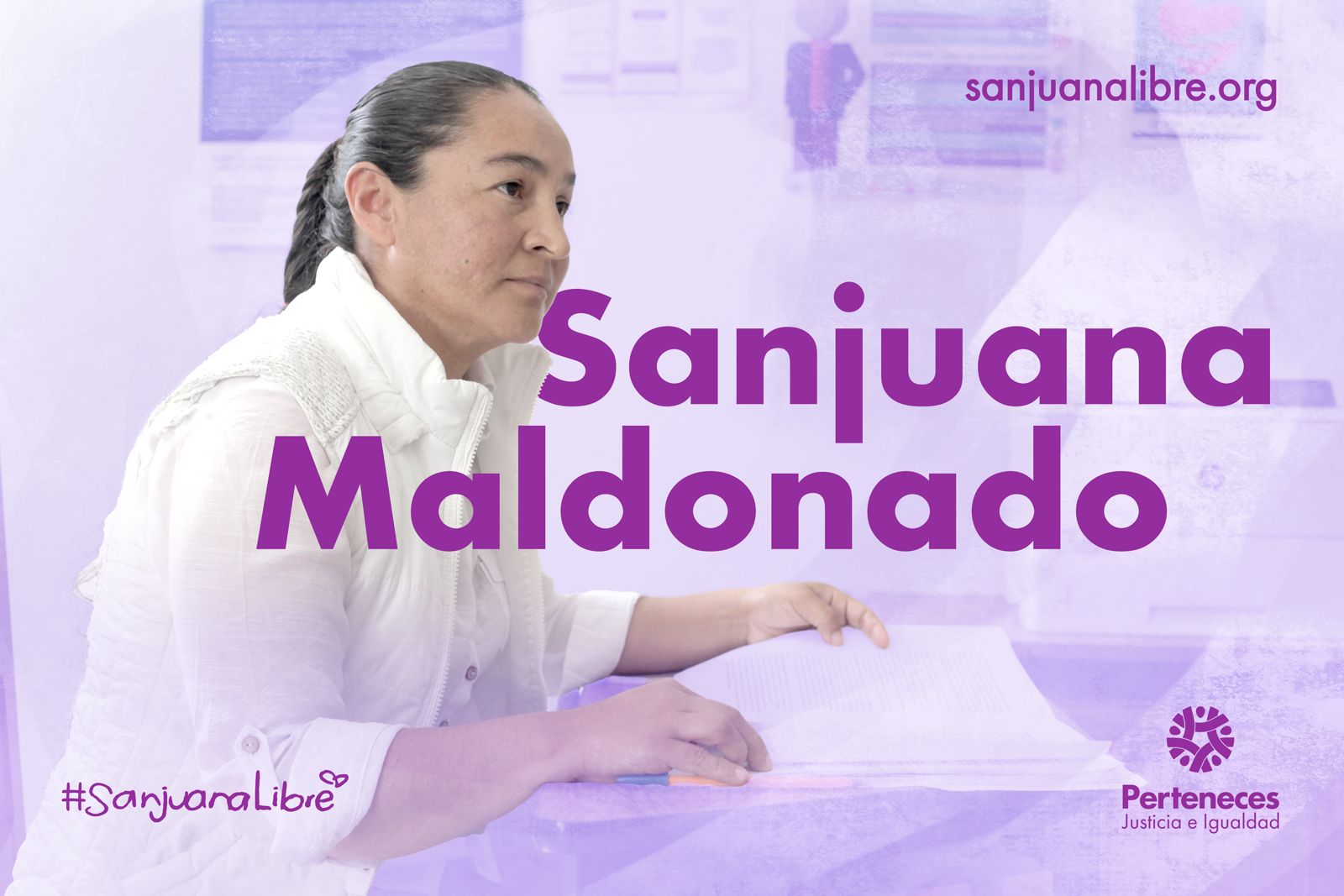 "Ni un día más de injusticia": Crean mural por libertad de Sanjuana Maldonado en el Edoméx