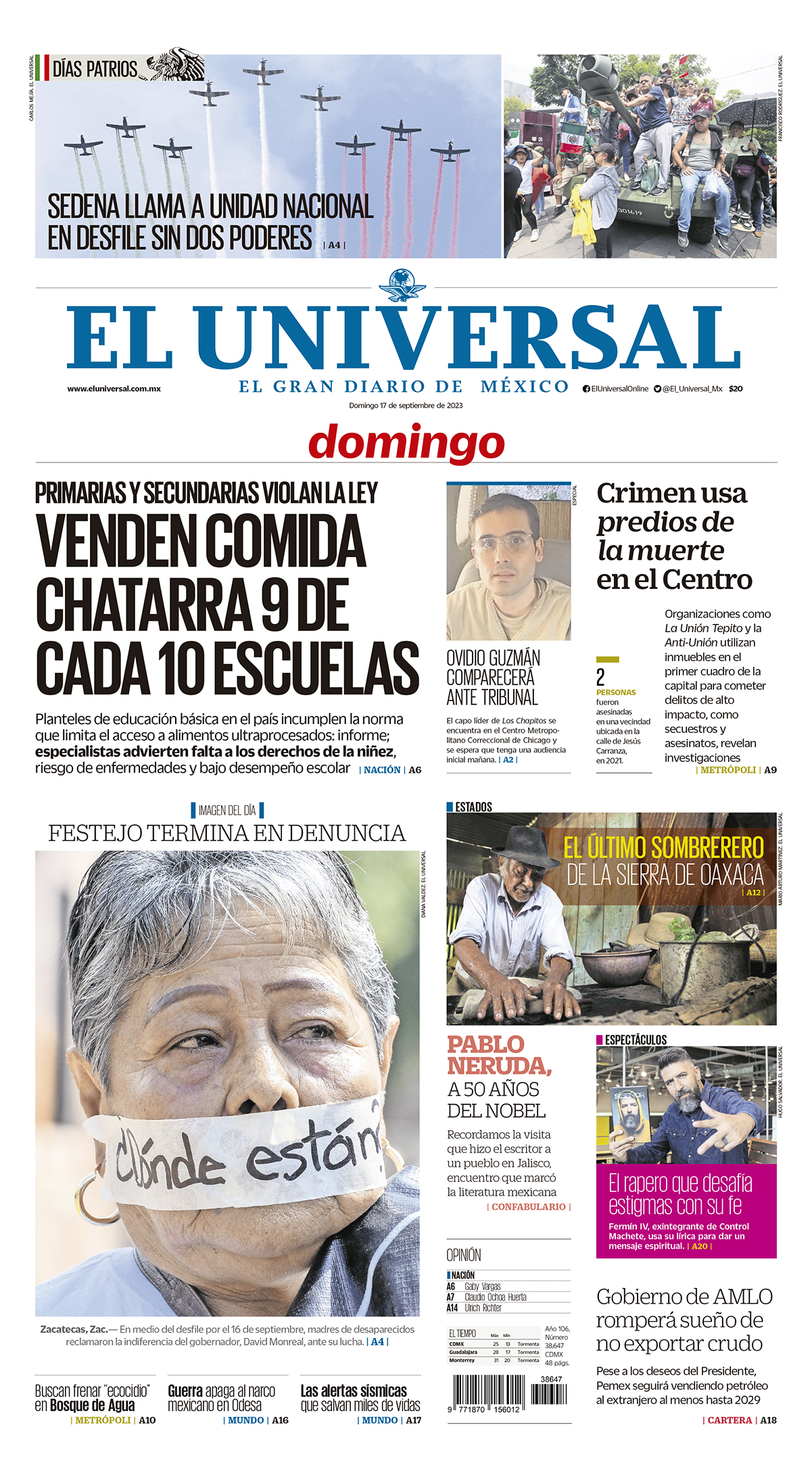 Portada impresa | El Universal