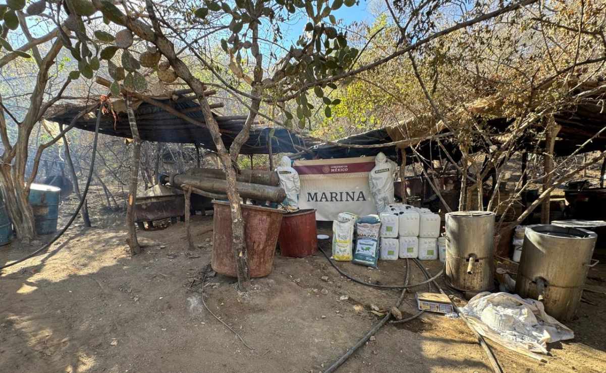 Marina y FGR aseguran laboratorio clandestino en Culiacán; realizan ...