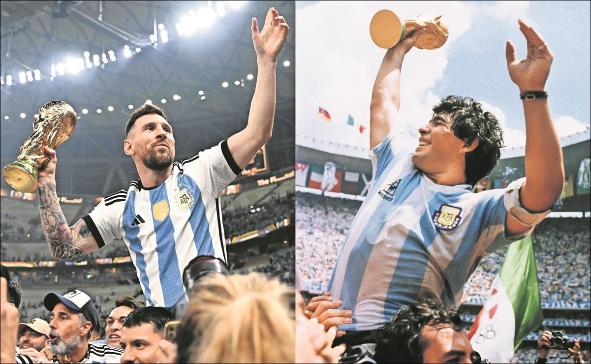 Messi recibió la "estampita de San Lionel" hecha por una aficionada ...