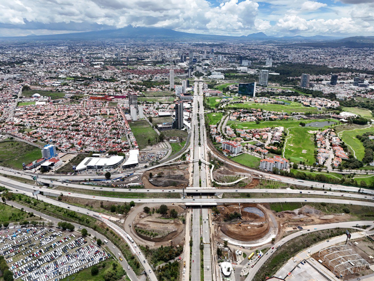 Así se circula en el Distribuidor Vial de Angelópolis | El Universal Puebla