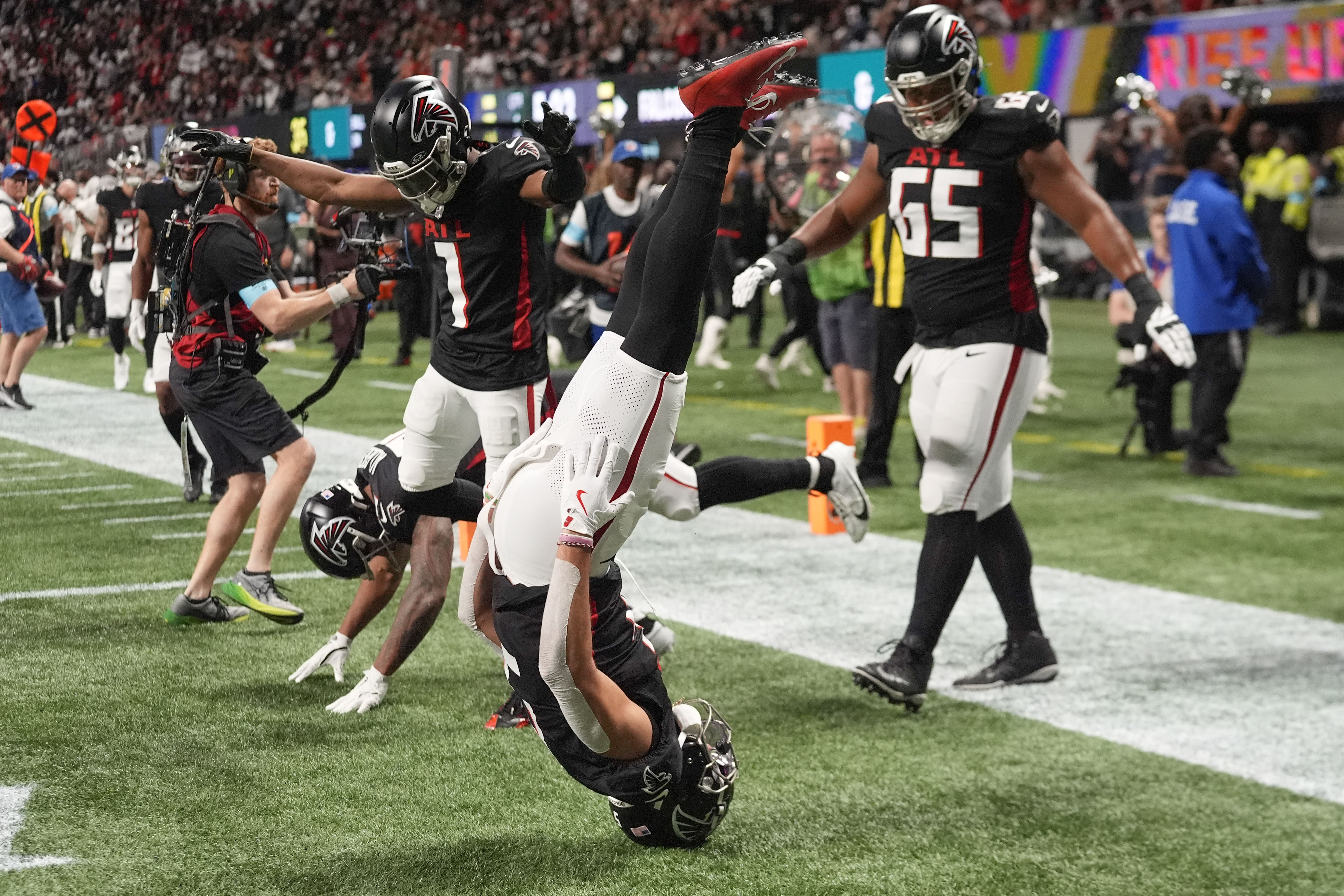 Football Player Celebration
