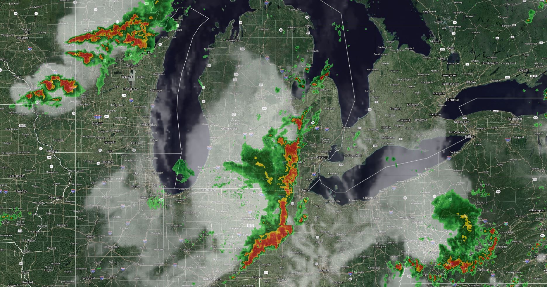 Michigan Weather Radar Easter Sunday Evening Weather... Storm