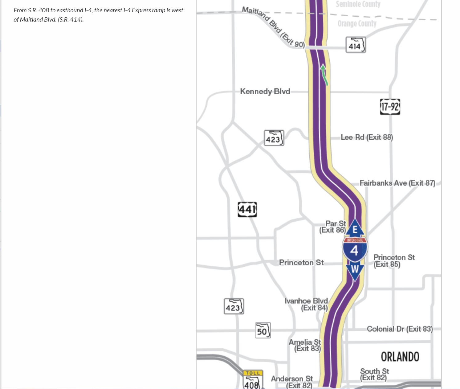 Google Maps Interstate 4