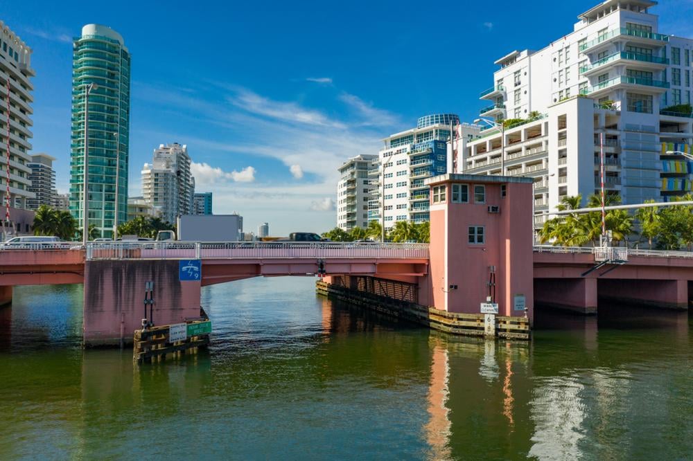 Bridge At Night Miami Beach