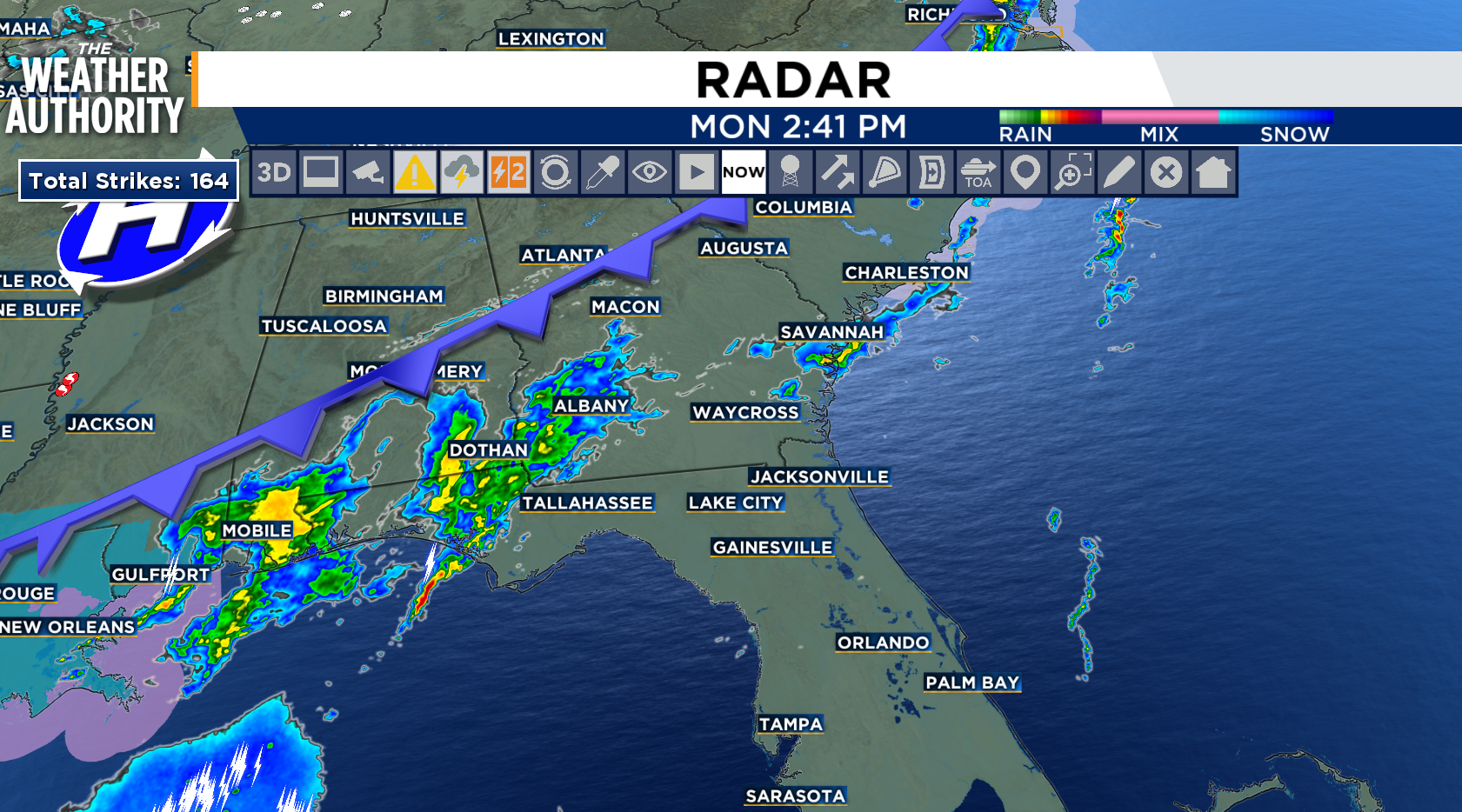 Jacksonville Fl Radar Loop Tropical Storm Eta Passes Jacksonville Area
