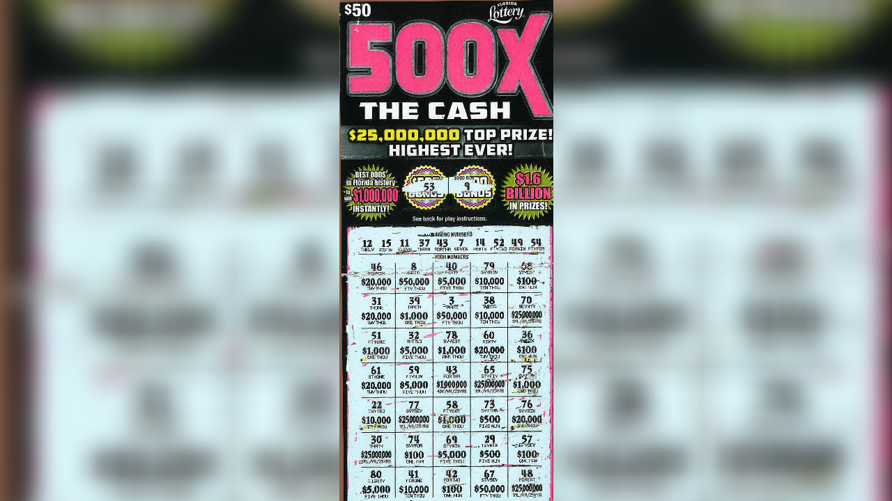Florida man turns 50 into 1 million playing Lottery scratch off game at Publix