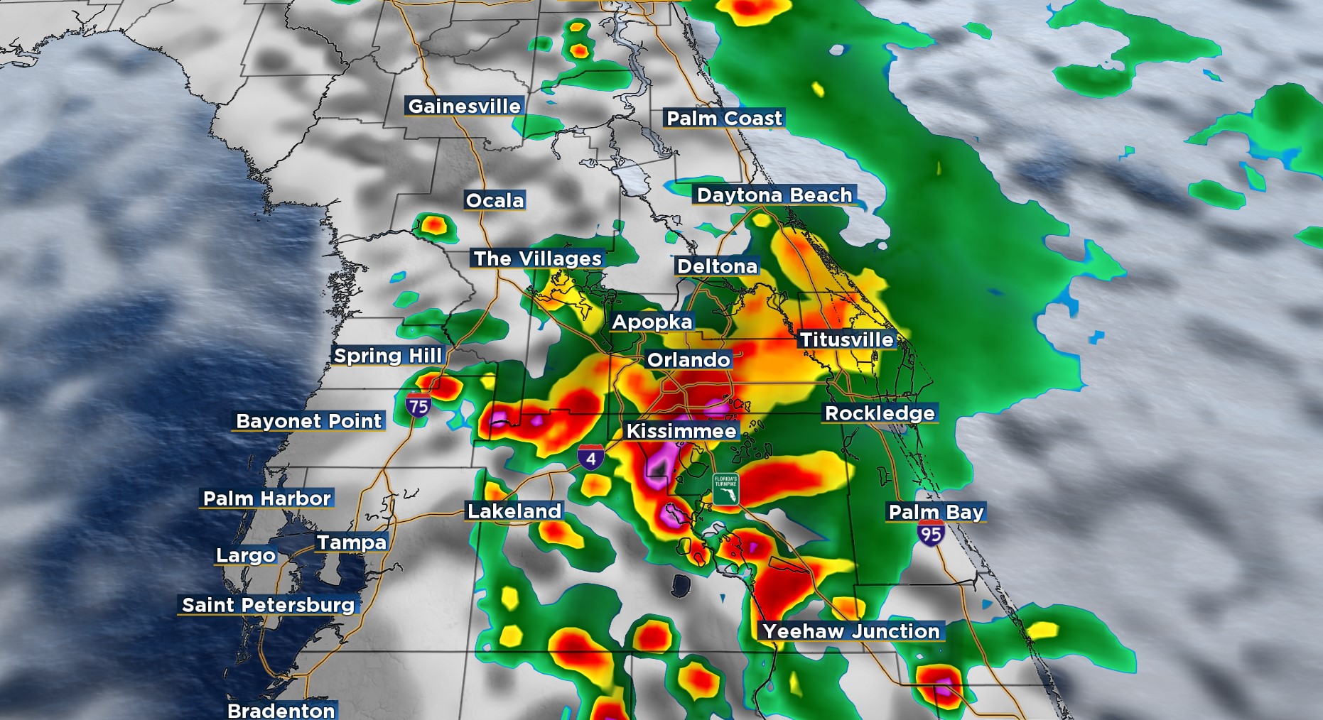 Orlando Weather Satellite Weather Maps