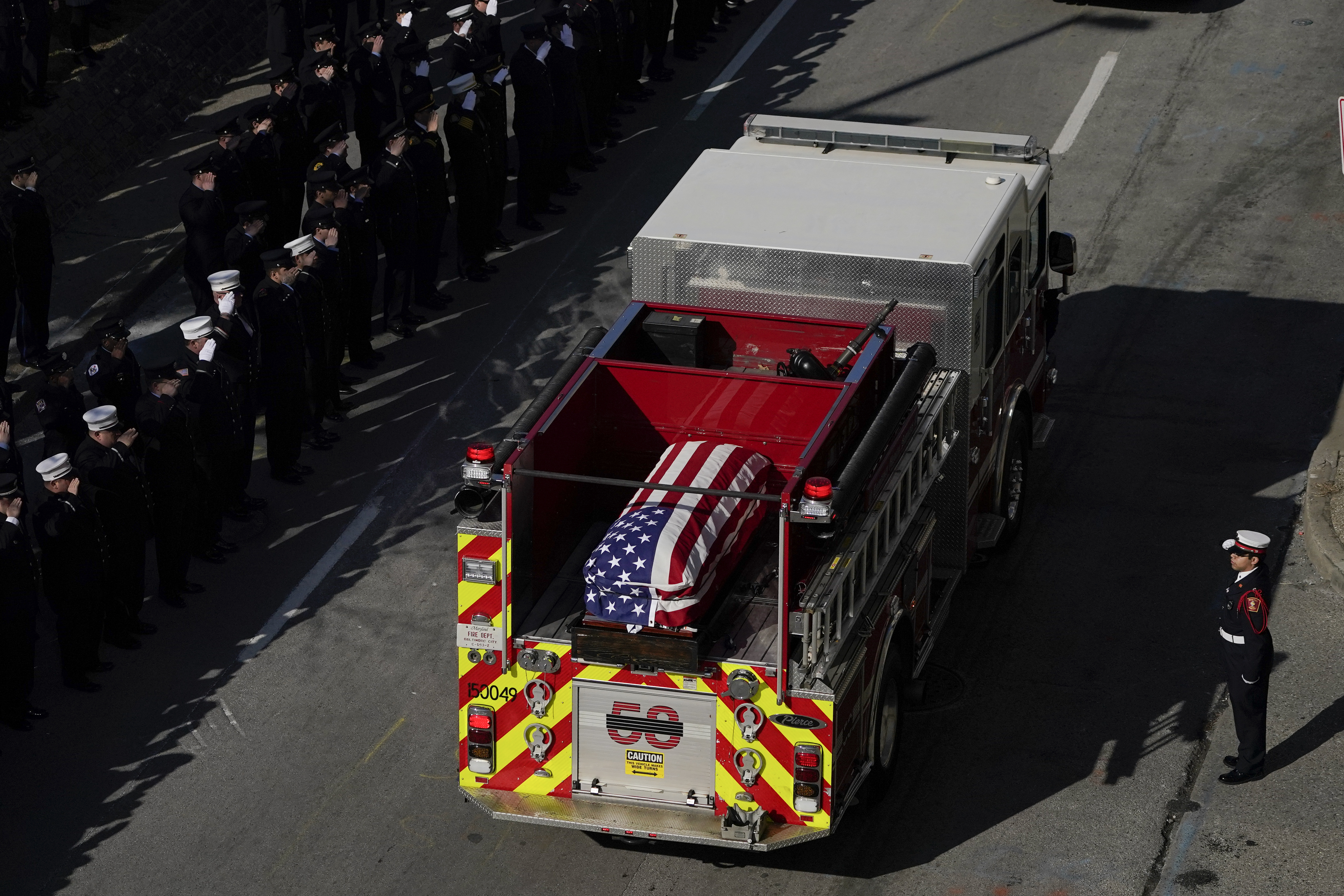 Firefighter Funeral Fire Truck