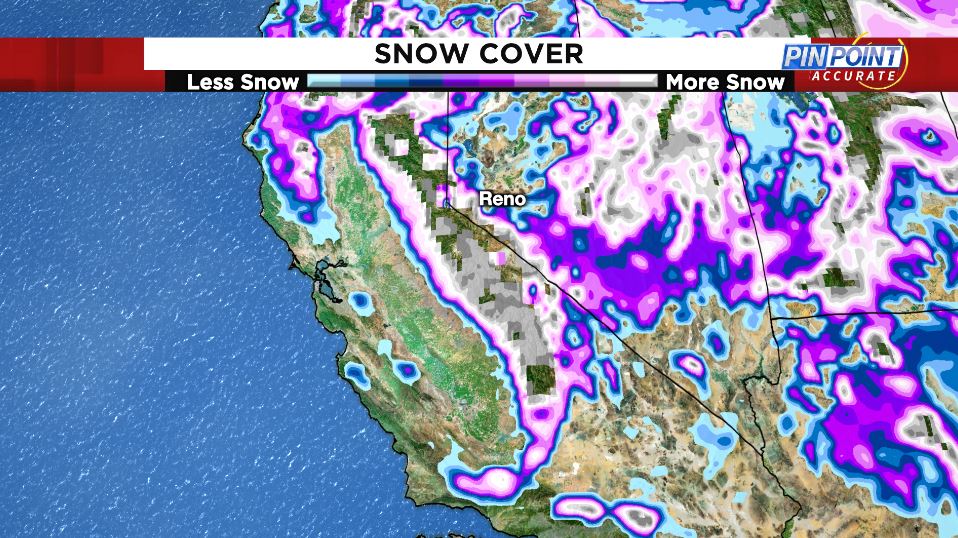 California Snow Map