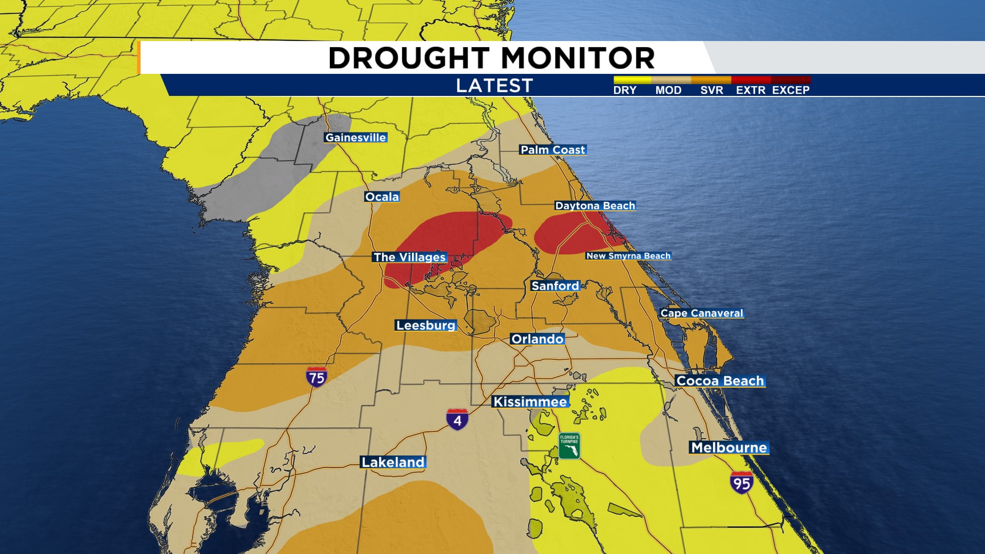 Florida Drought Map
