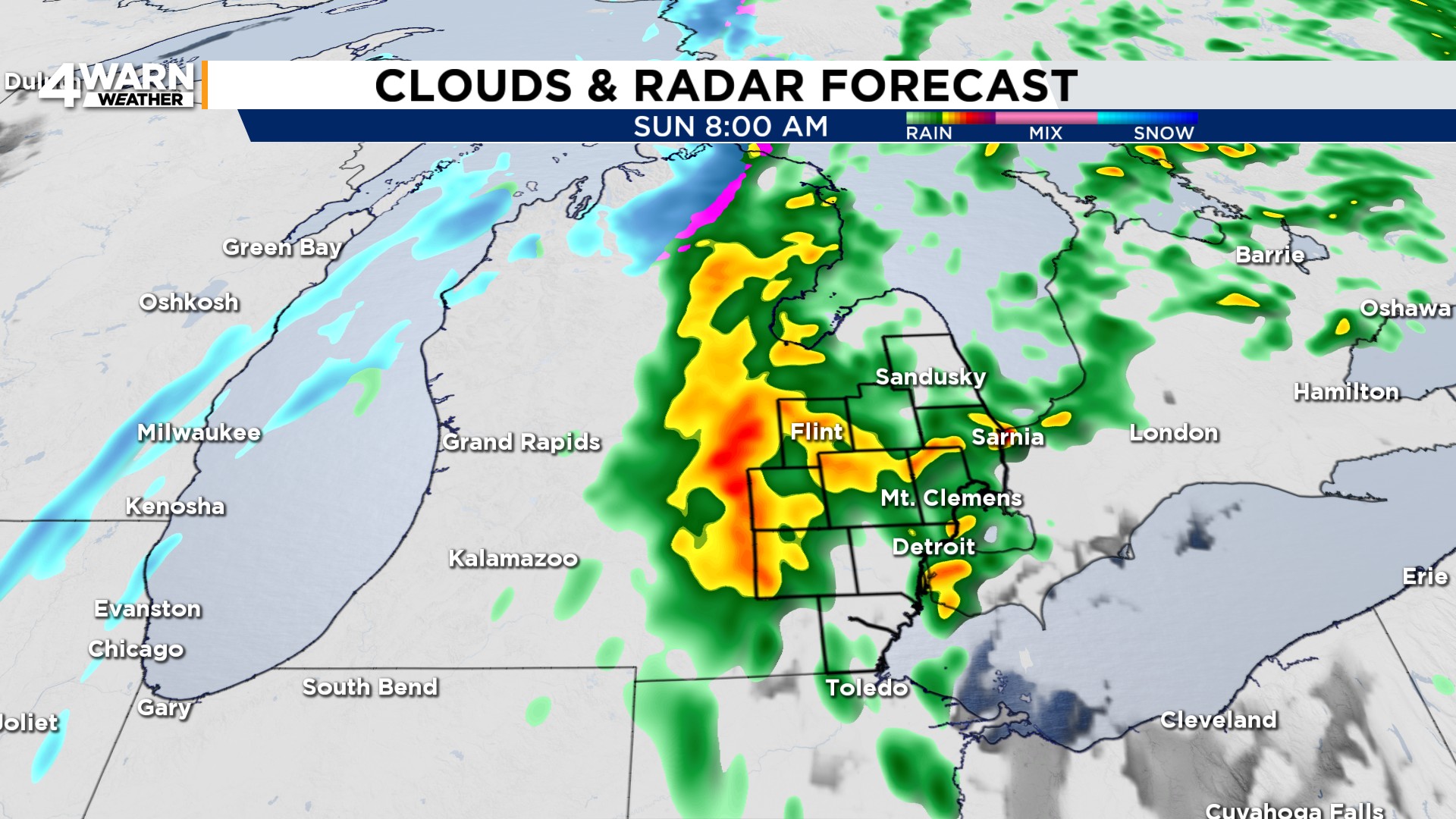 Michigan Doppler Radar Detroit Weather, Forecast, Severe Alerts