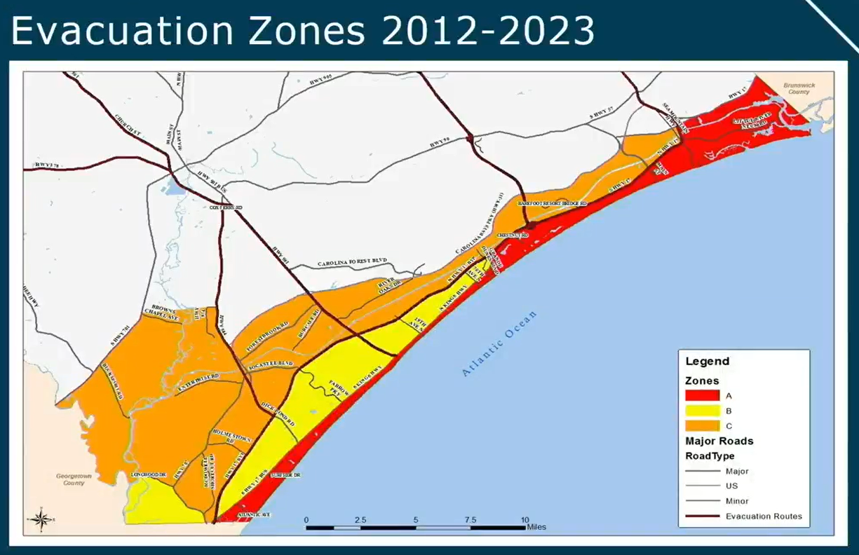 Horry County Evacuation Zones 2023 Hurricane Preparedness Guide By
