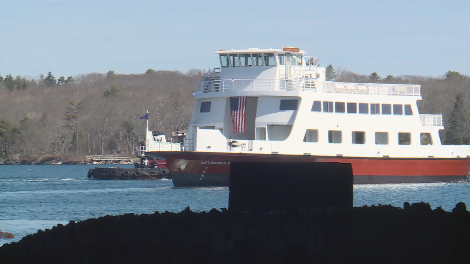 Maine Ferry Sign